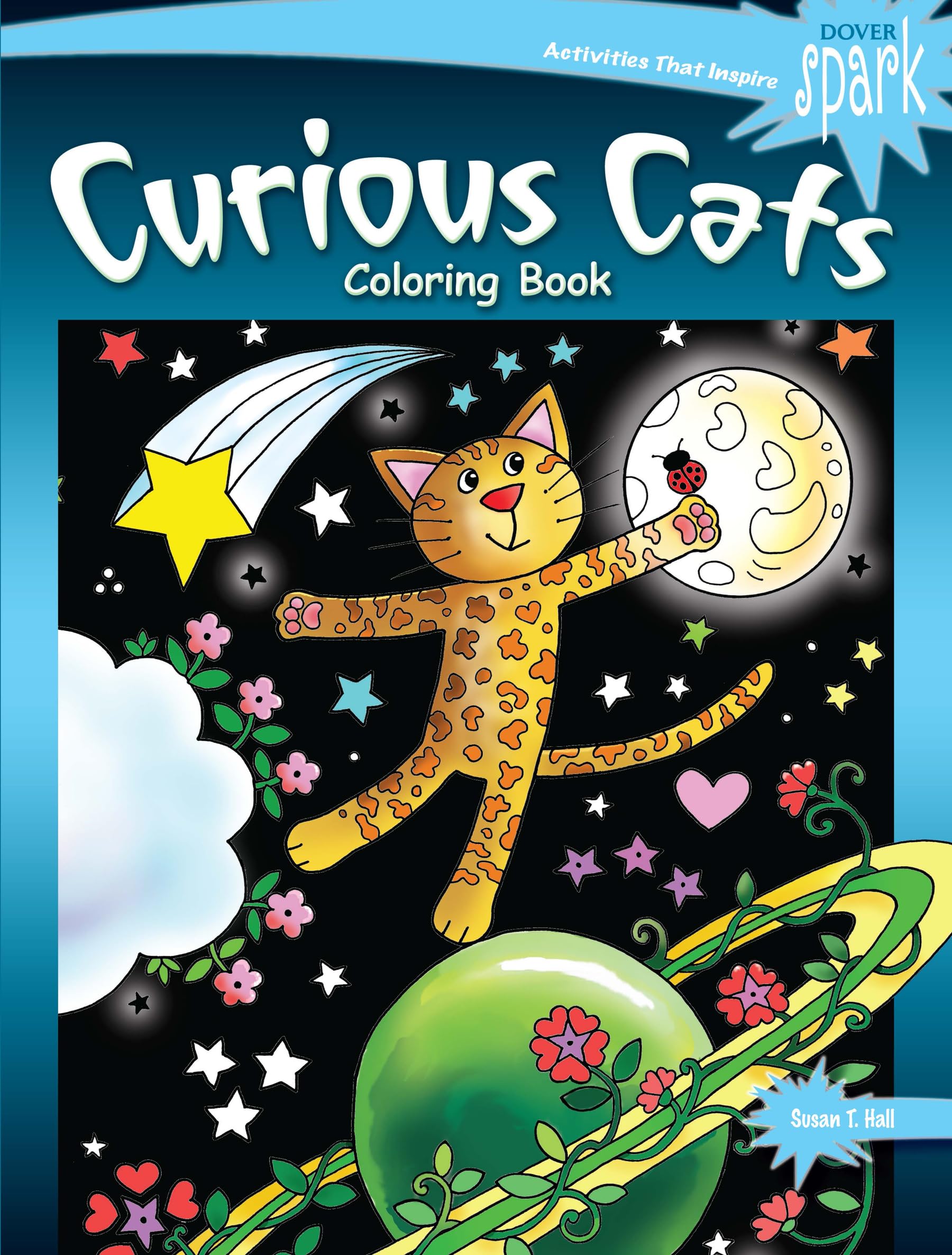 SPARK Curious Cats Coloring Book (Dover Animal Coloring Books): Hall ...
