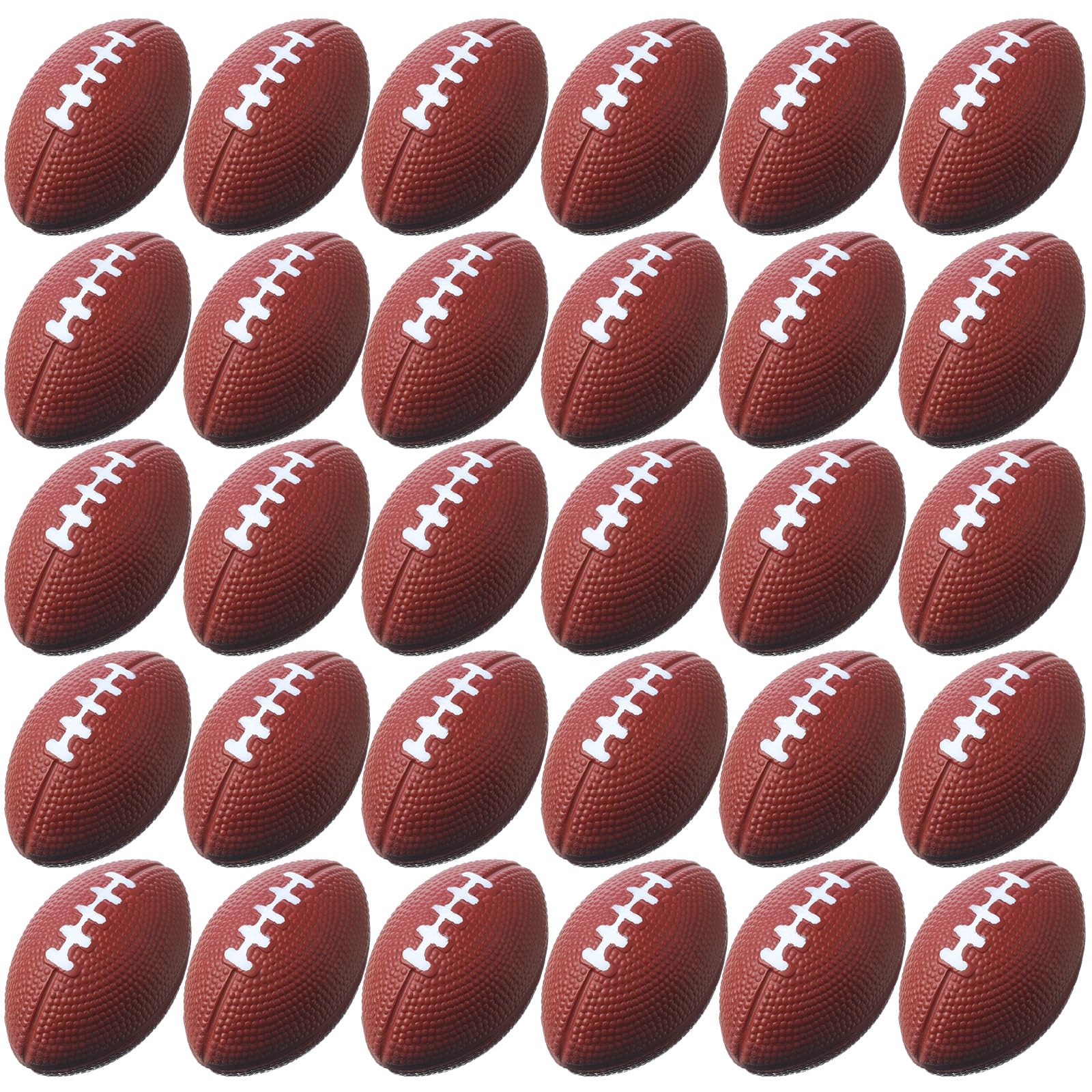 Amazon.com: Blulu 30 Pack Mini Foam Football 2.17" Party Favor Balls ...