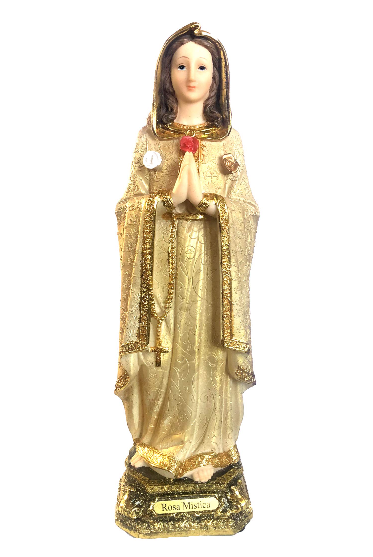 Amazon.com: Gigi's Classy Kids Mystic Rose Gold Statue Figure Virgen ...