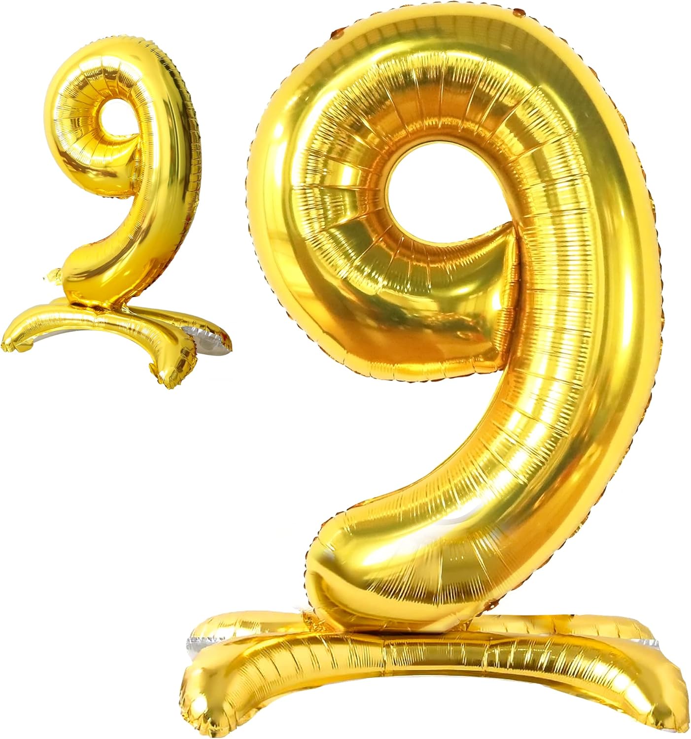 Amazon.com: KatchOn, Self Standing Gold Number 9 Balloon - 40 Inch ...
