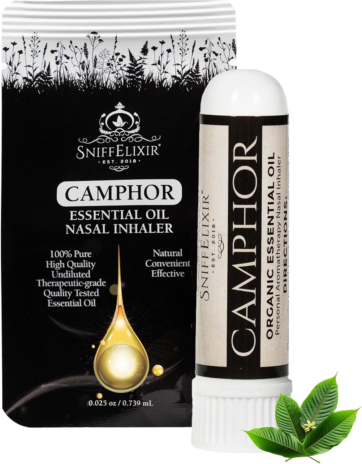 Amazon.com: Camphor Essential Oil Aromatherapy Nasal Stick Vapor ...