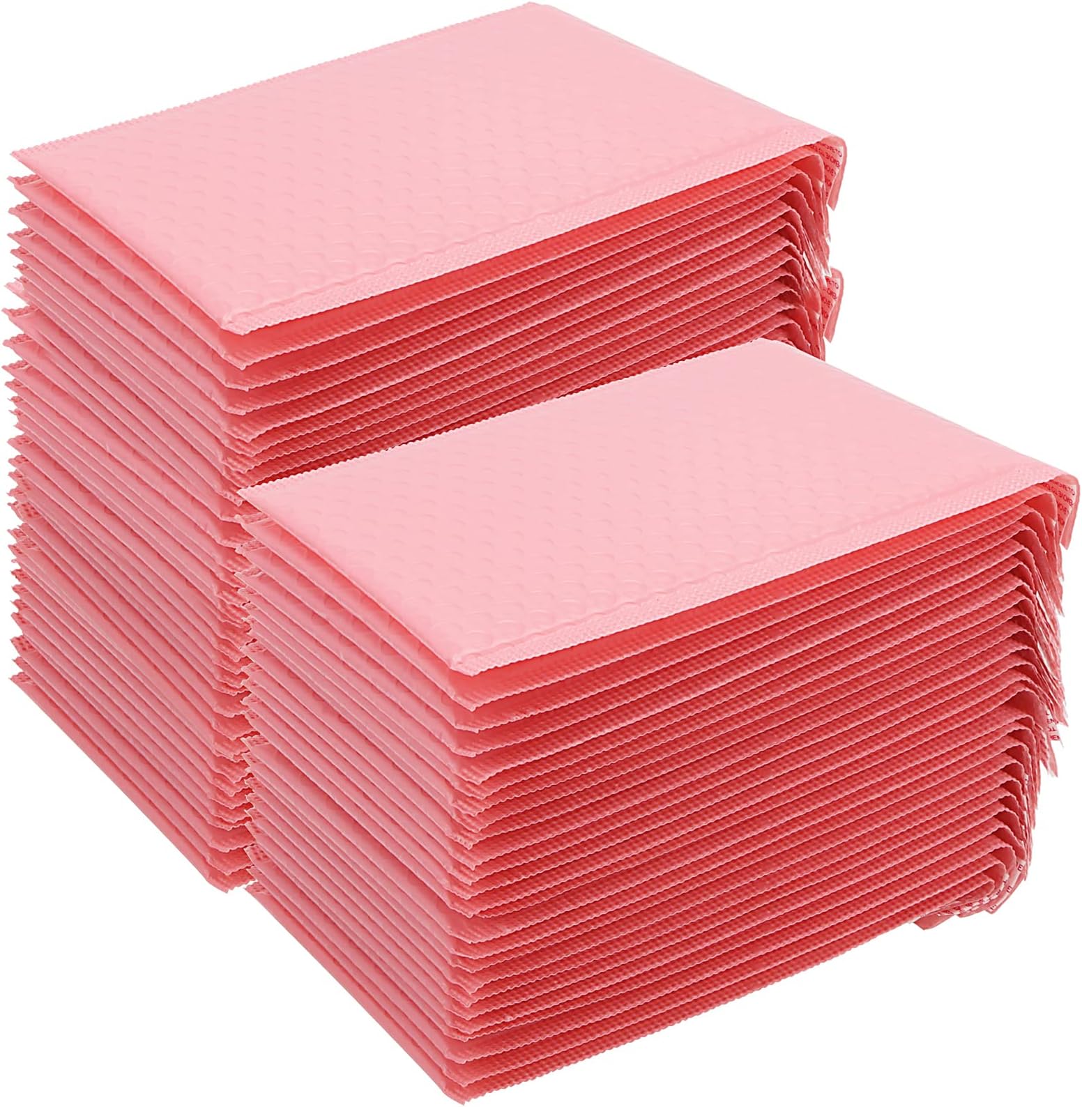 MANCHAP 50 Pack 18 x 23cm Pink Poly Bubble Mailers, 7 x 9 Inch Self ...