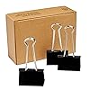 Amazon.com : HAHIYO Binder Clips Paper Clamps Spring Steel Sturdy Large ...