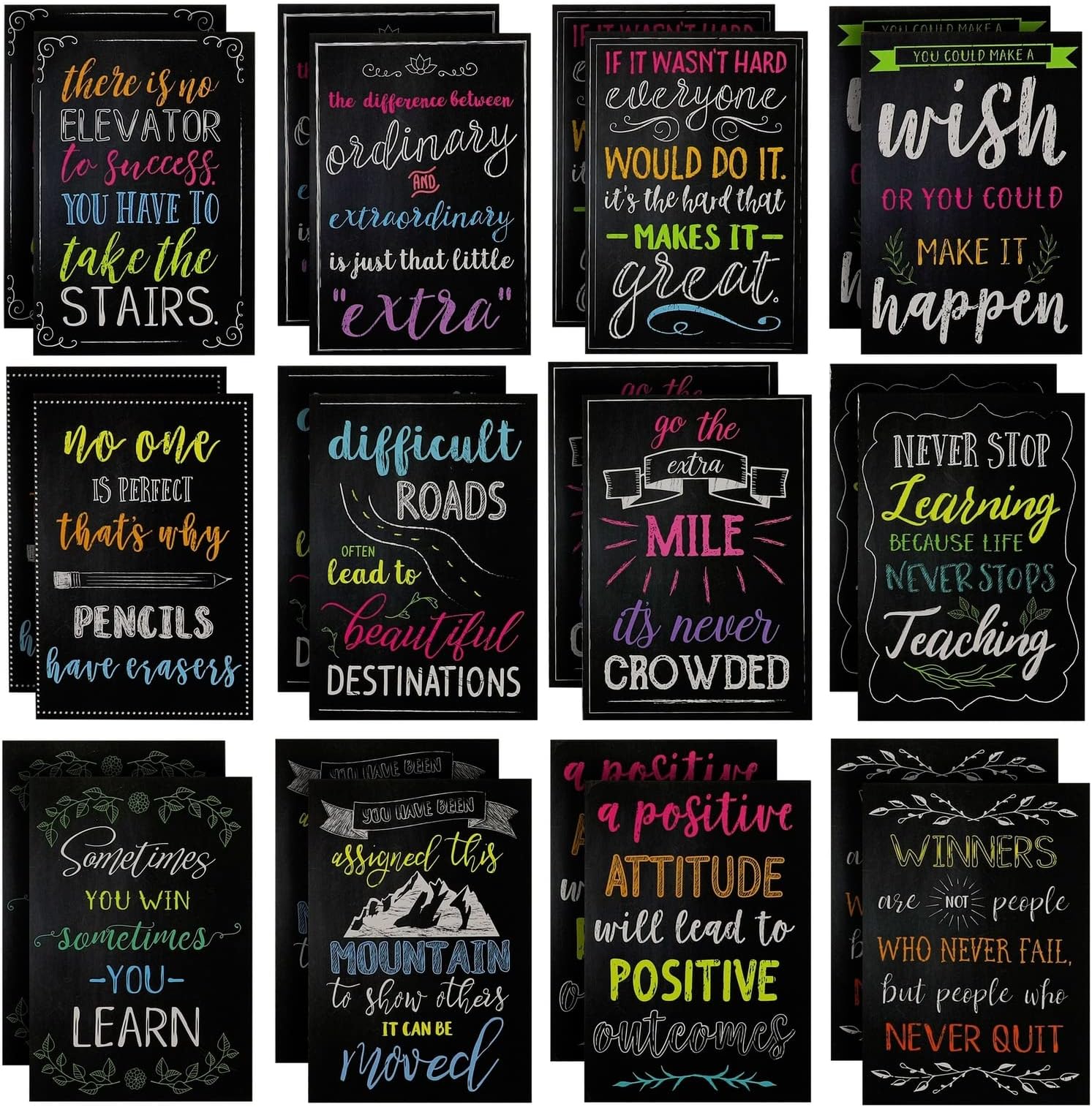 Amazon.com : Paper Junkie 24 Pack Small Inspirational Notebooks with ...