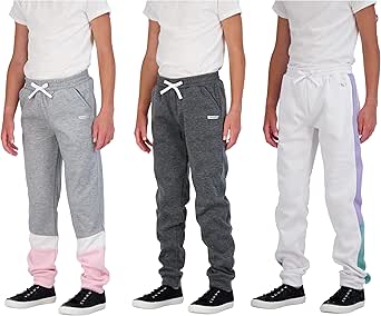 Amazon.com: Hind 3-Pack: Girls Sweatpants Active Multipack Fleece ...