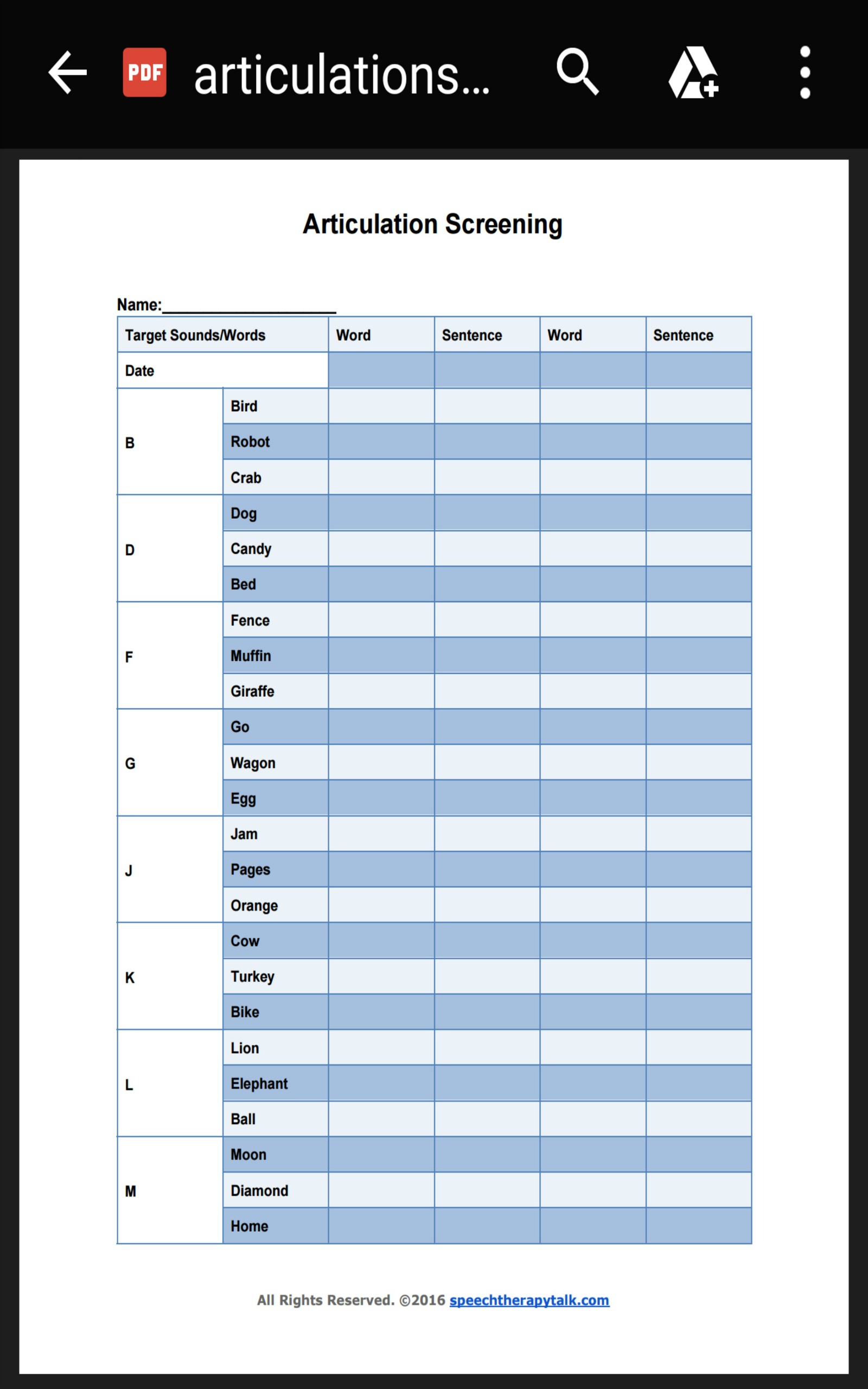 SLP Progress Monitoring - App on Amazon Appstore