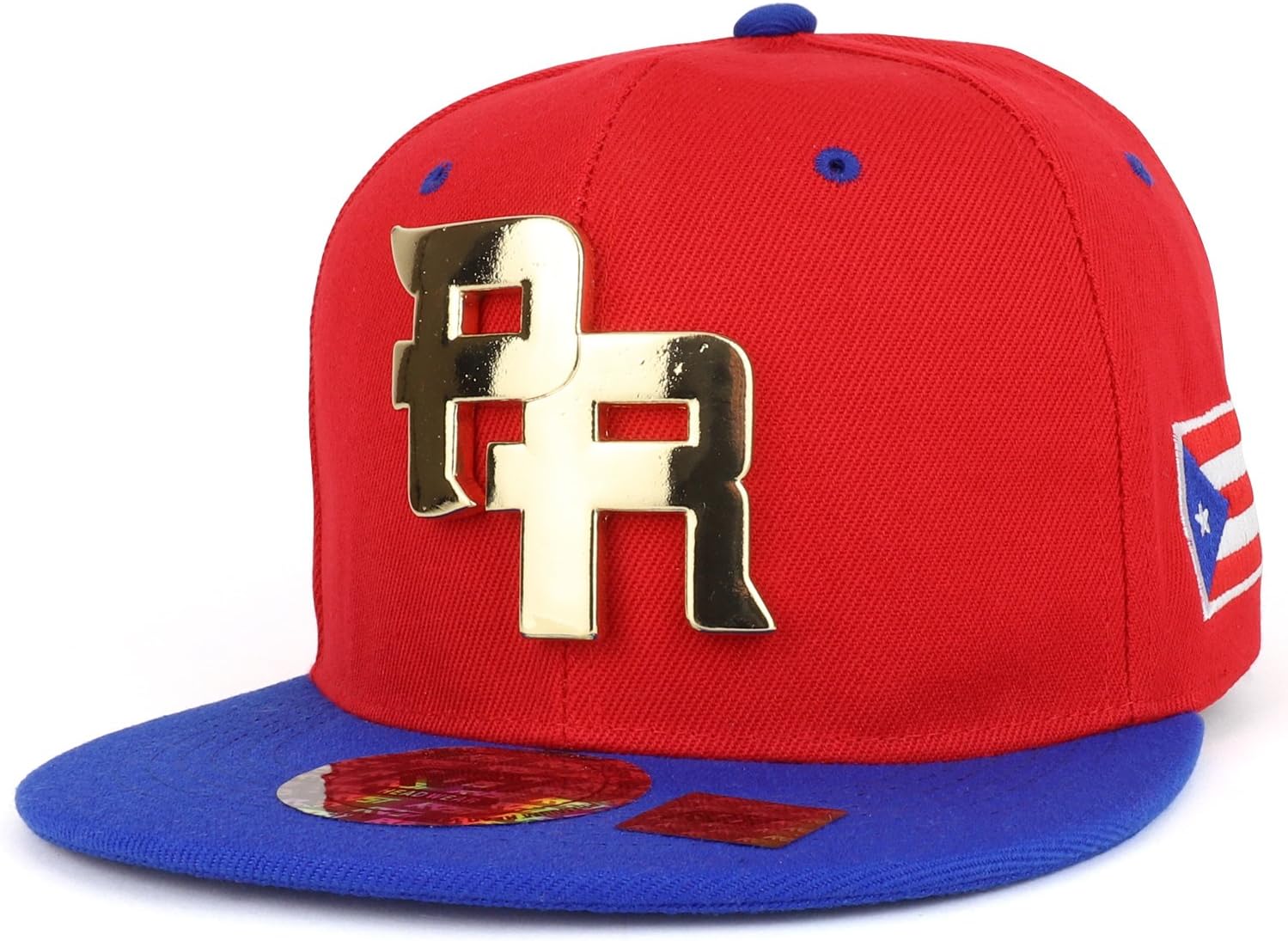Trendy Apparel Shop PR Metal Frame Flatbill Snapback Cap Puerto Rico ...