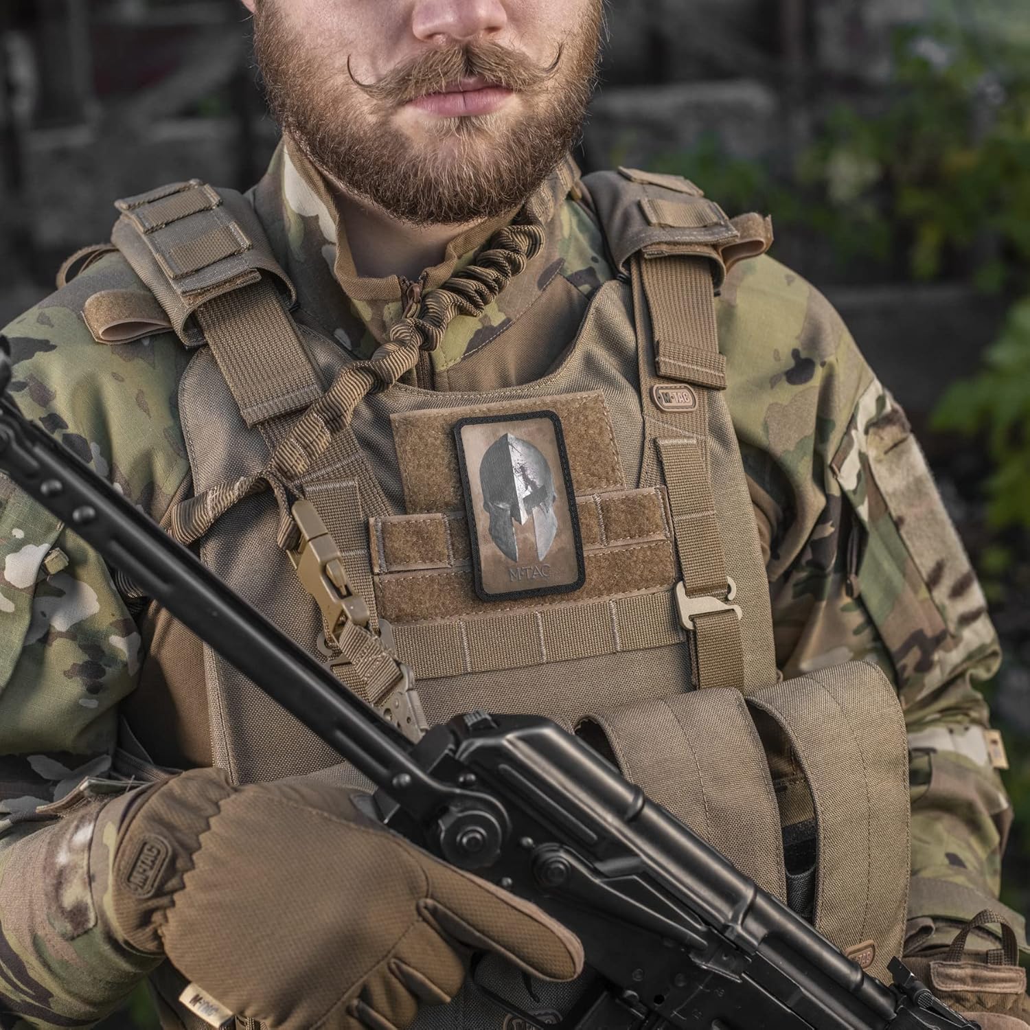 M-Tac Morale Patches Spartan – 3D PVC Military Army Tactical Patch Hook ...