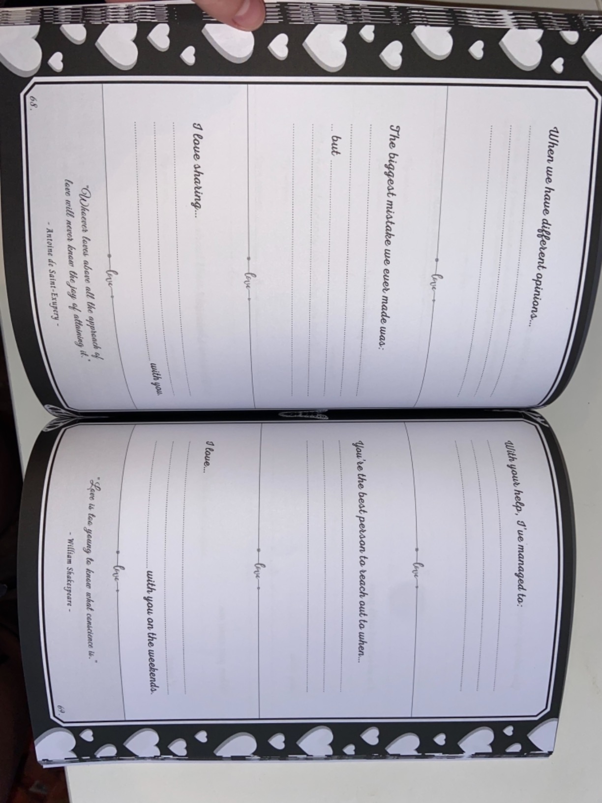 What I Love About You - Reasons Why I Love You: Fill In The Blank Love ...