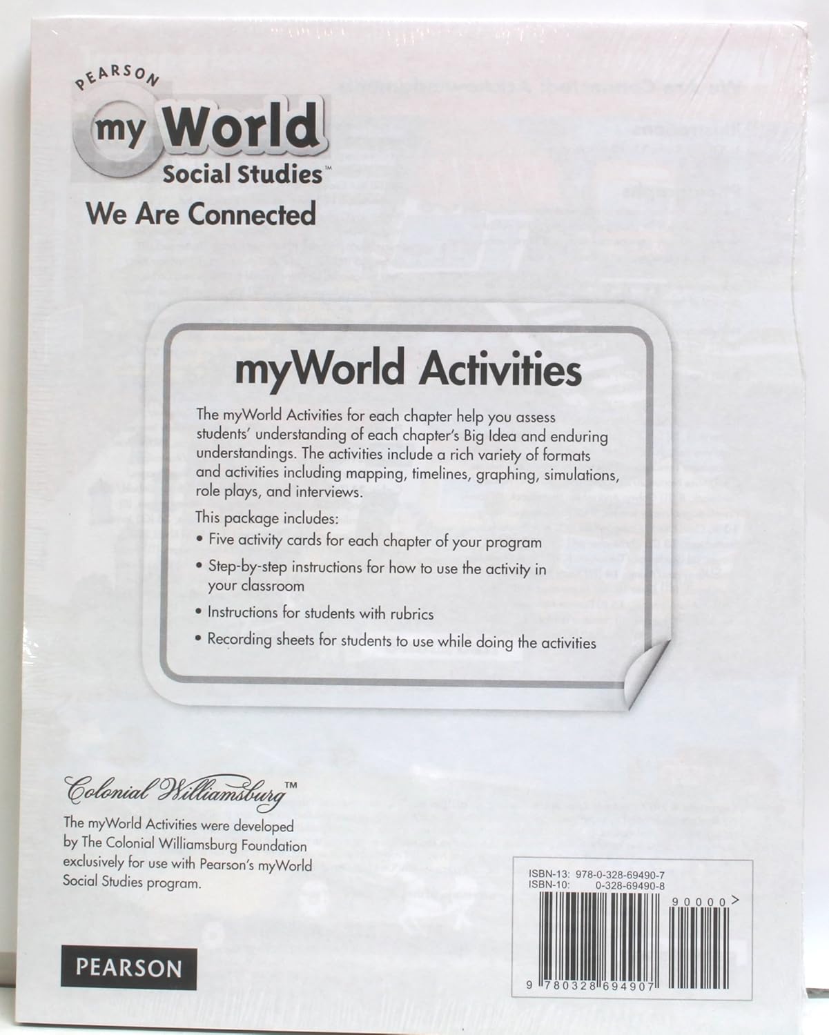 Pearson My World Social Studies We Are Connected - Grade 3 Activity ...