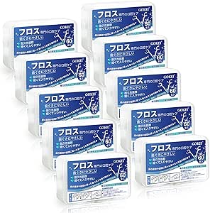 Amazon | GOKEI フロスピック 600本入 糸ようじ 歯 フロス 細い 歯間ブラシ デンタルフロス 歯間 ピック 糸ピックス スルッと入る 狭い歯間にも入りやすい 歯間フロス 歯糸 ...