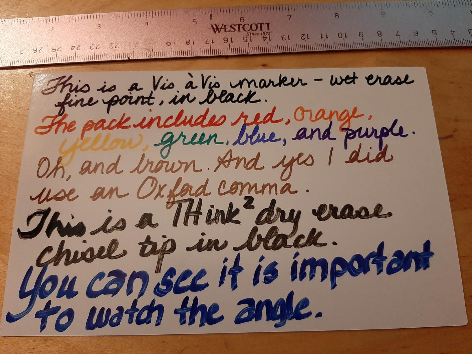$2/mo - Finance Dry Erase Index Cards, Giant Reusable Flash Cards (5" x ...