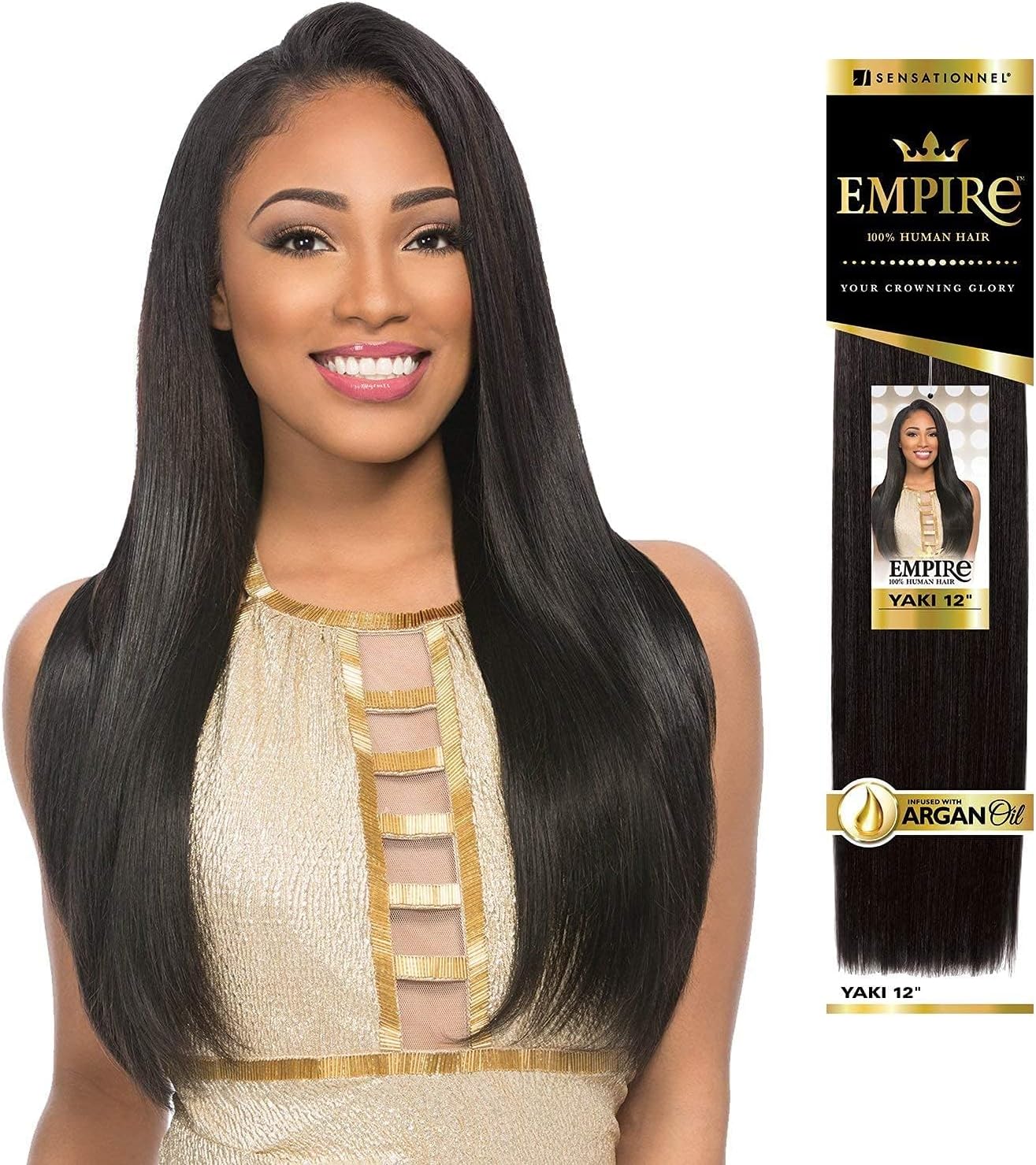 Amazon.com : Outre Velvet Remi 100% Human Hair - Yaki Weaving 12" Color ...