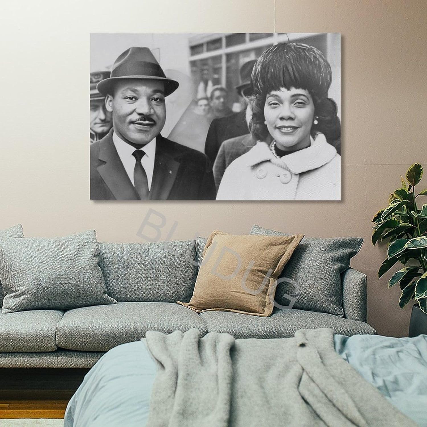 BLUDUG Martin Luther King Jr And Coretta Scott King Posters Retro ...