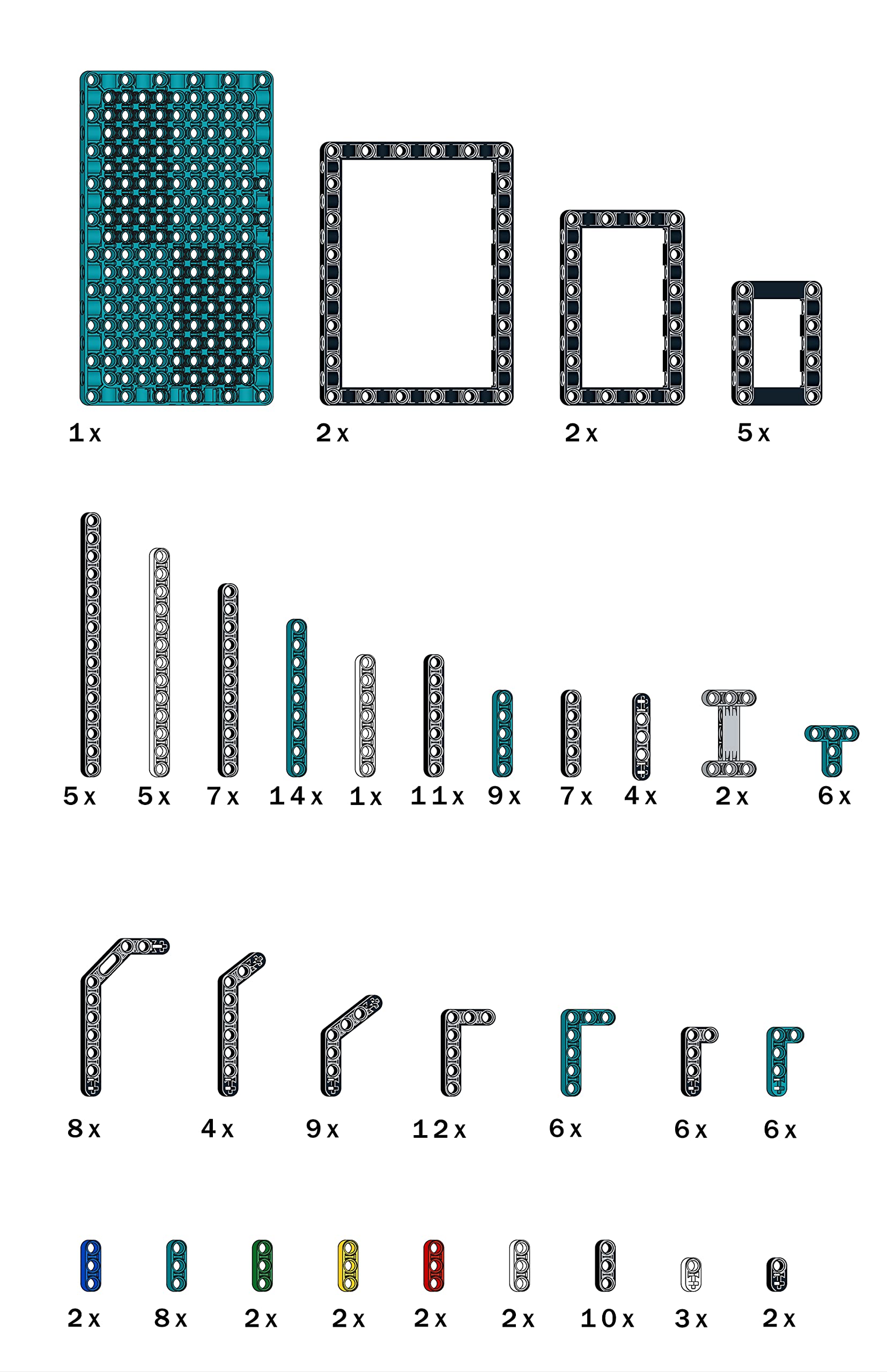 Buy LEGO Technic Beams and Frames Set (165 pcs) Online at desertcartINDIA