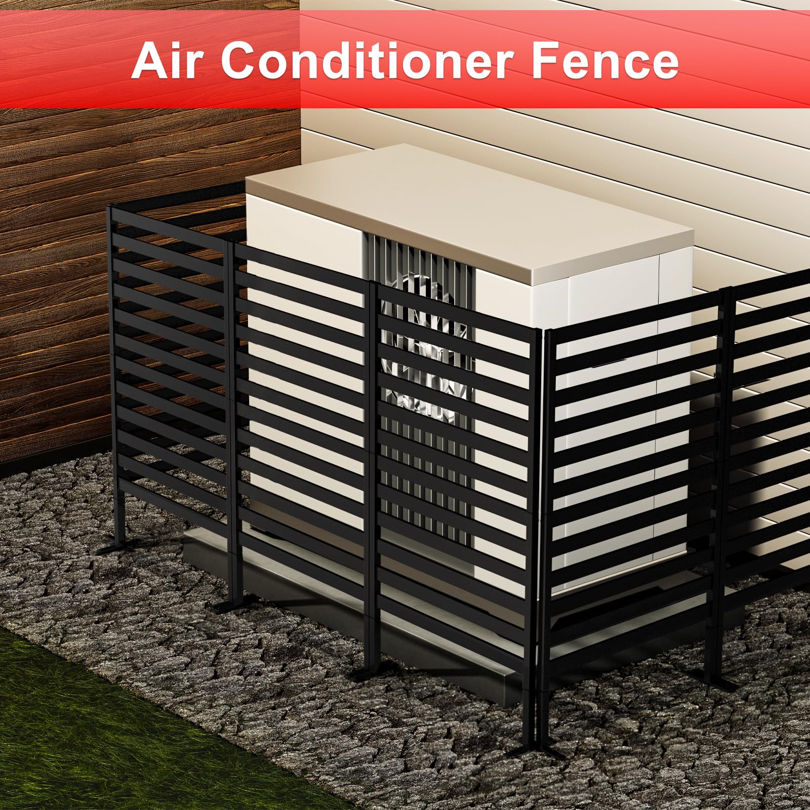 12 Panels Decorative Garden Fence Animal Barrier Outdoor Privacy Screen ...
