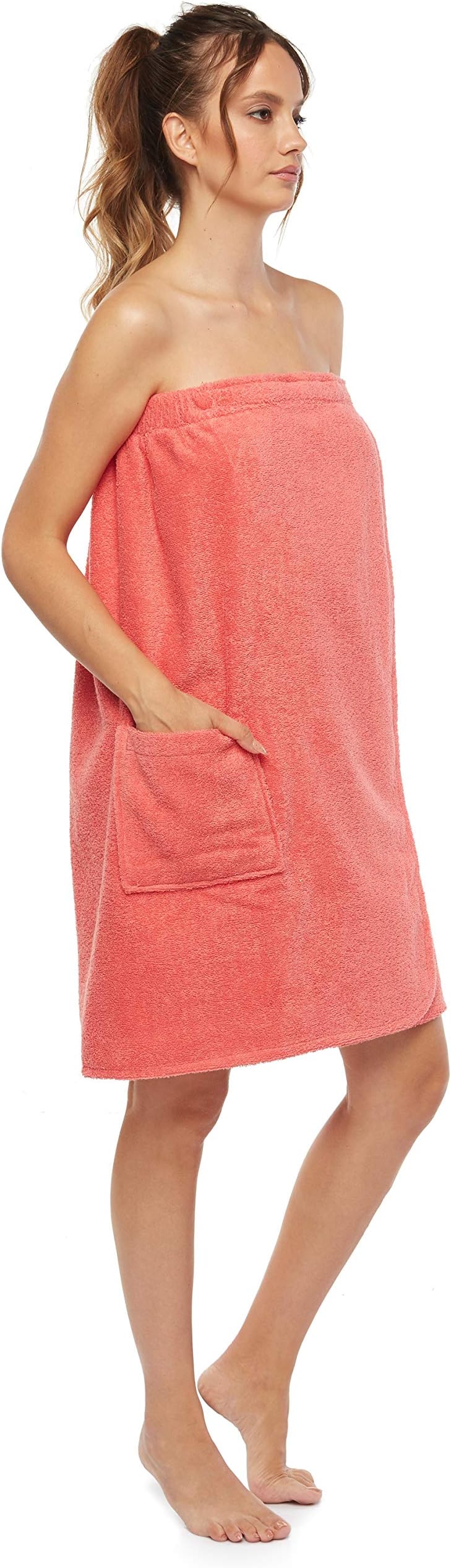 Amazon.com: H HomeZzz Towel Wrap for Women, Bath Shower Wrap Adjustable ...