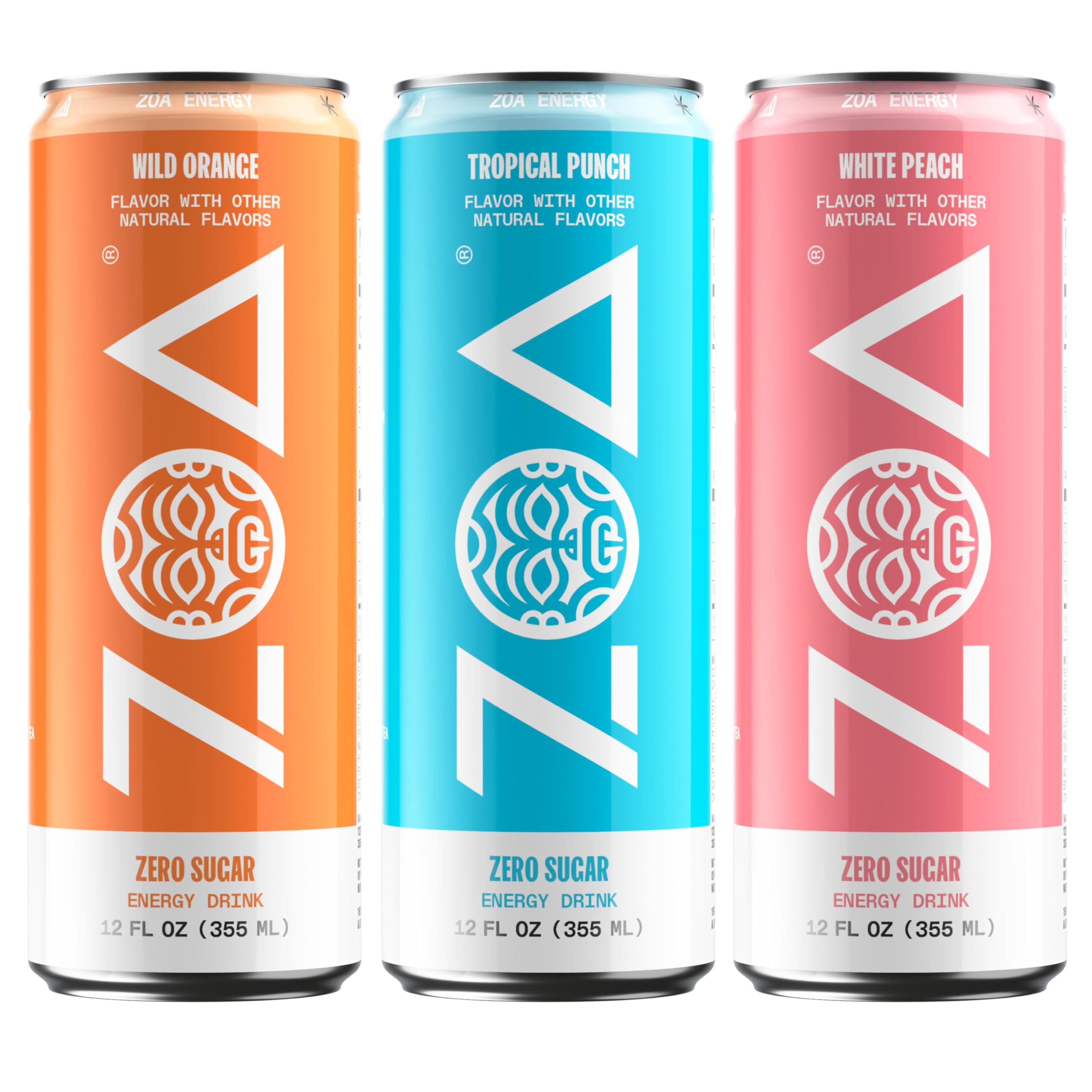 Snapklik.com : ZOA Zero Sugar Energy Drinks, 15-Count Variety Pack ...