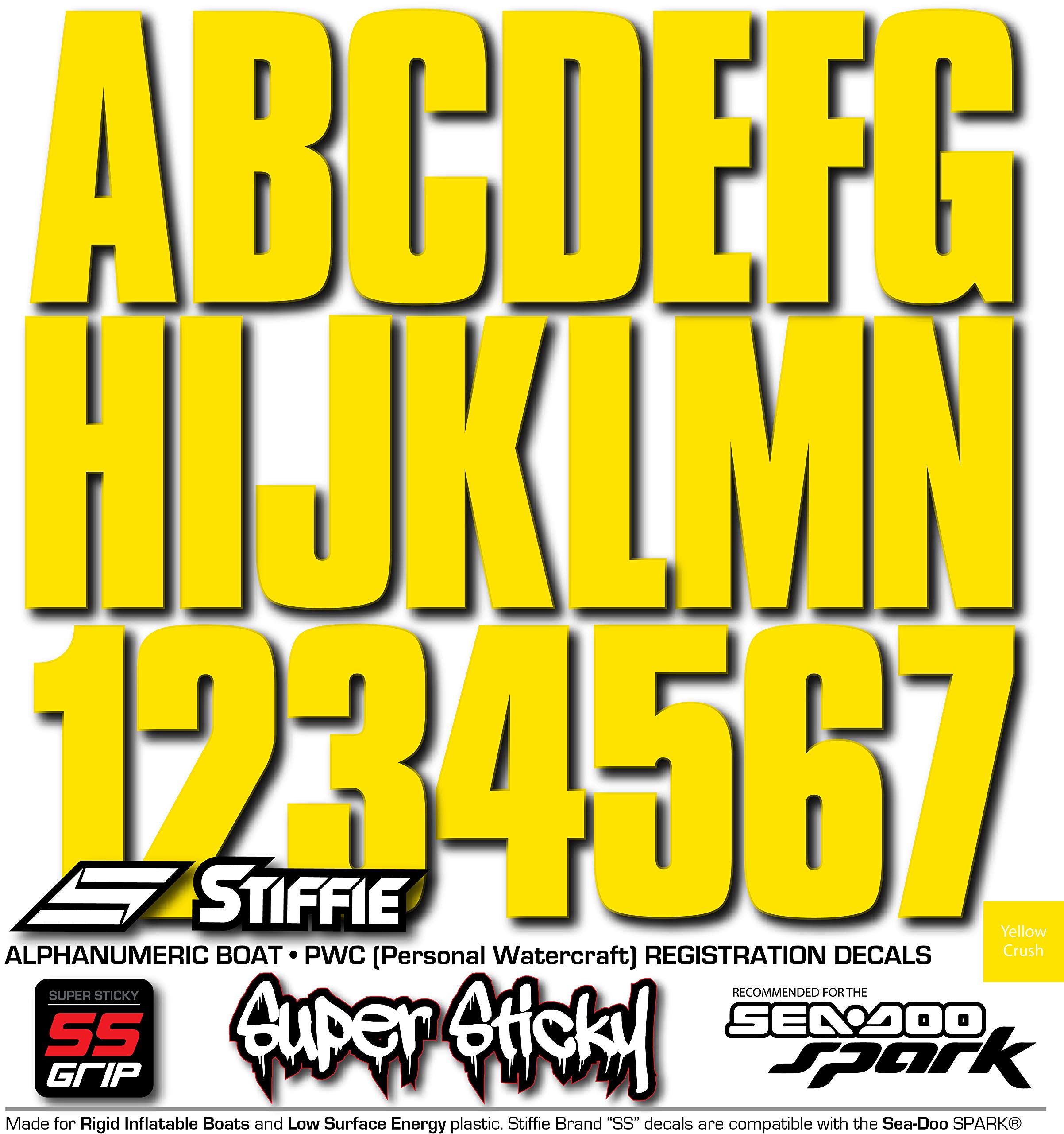 Snapklik.com : Stiffie UNILINE 3" Alpha-Numeric Registration ...