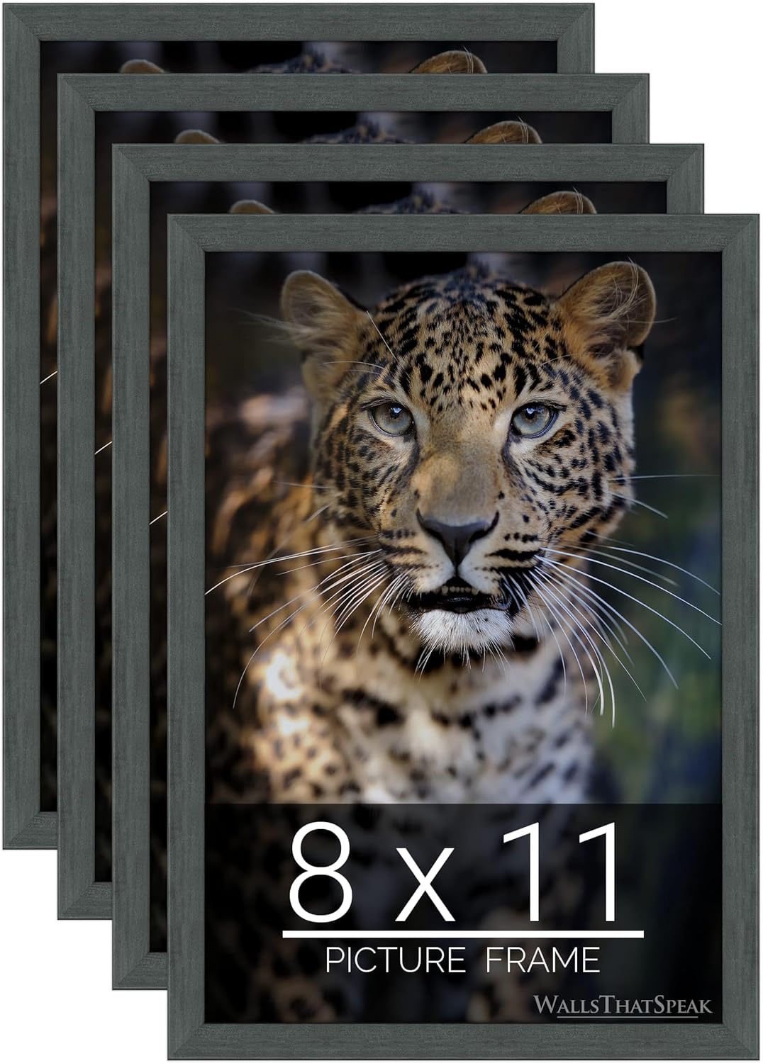 Amazon.com - wallsthatspeak 8x11 Slate Gray Picture Frame for Puzzles ...