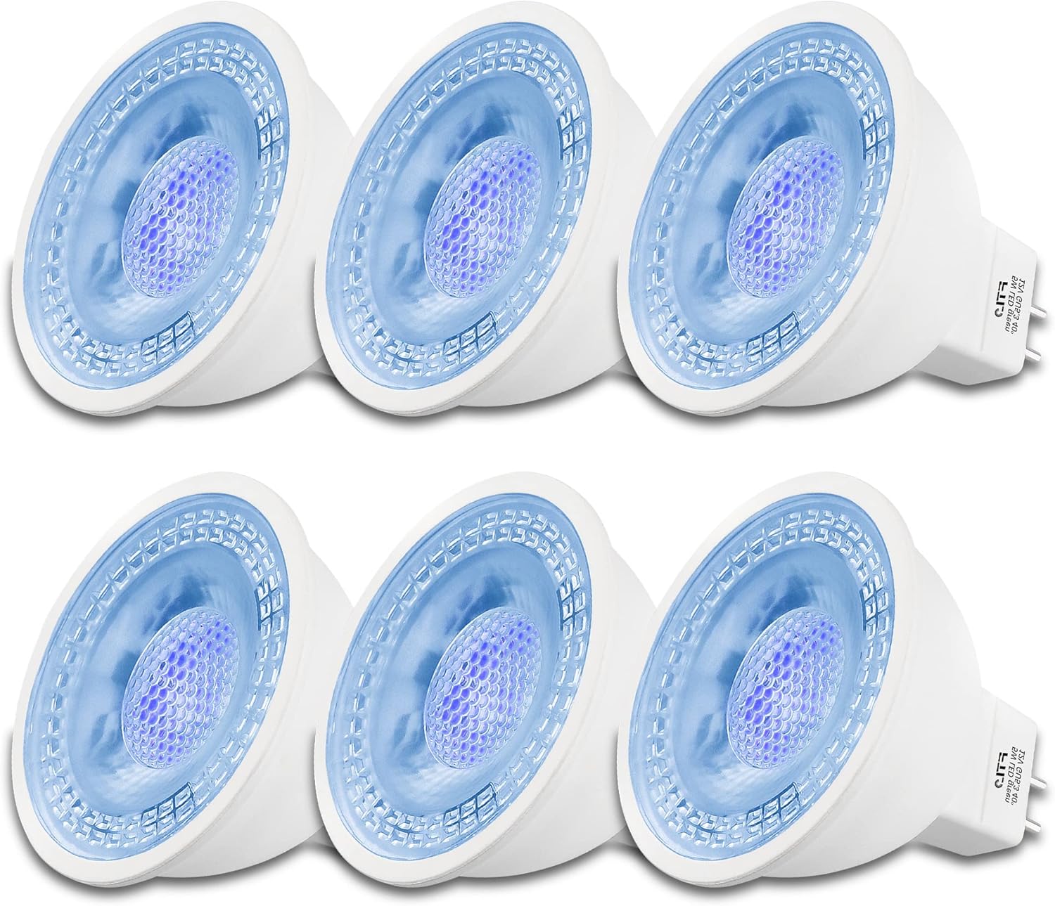 FTL MR16 Blue Led Bulb 12V GU5.3 pin Base 5W 50W Equivalent Blue ...