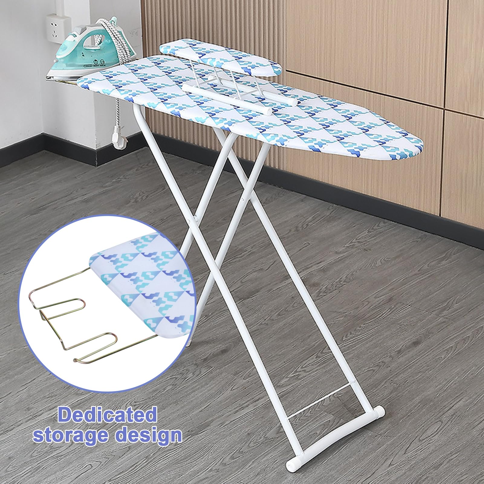 Wall Mounted Ironing Board Cabinet Foldable Ironing Board - Lightweight ...