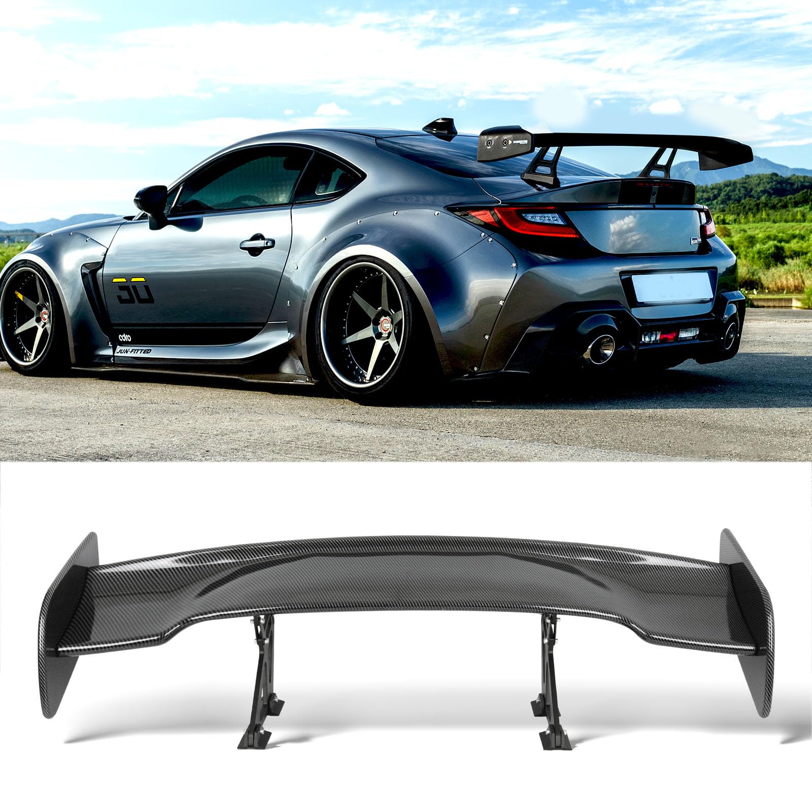 Amazon.com: JMTBNO 47" Universal Spoiler GT Style Adjustable Racing ...