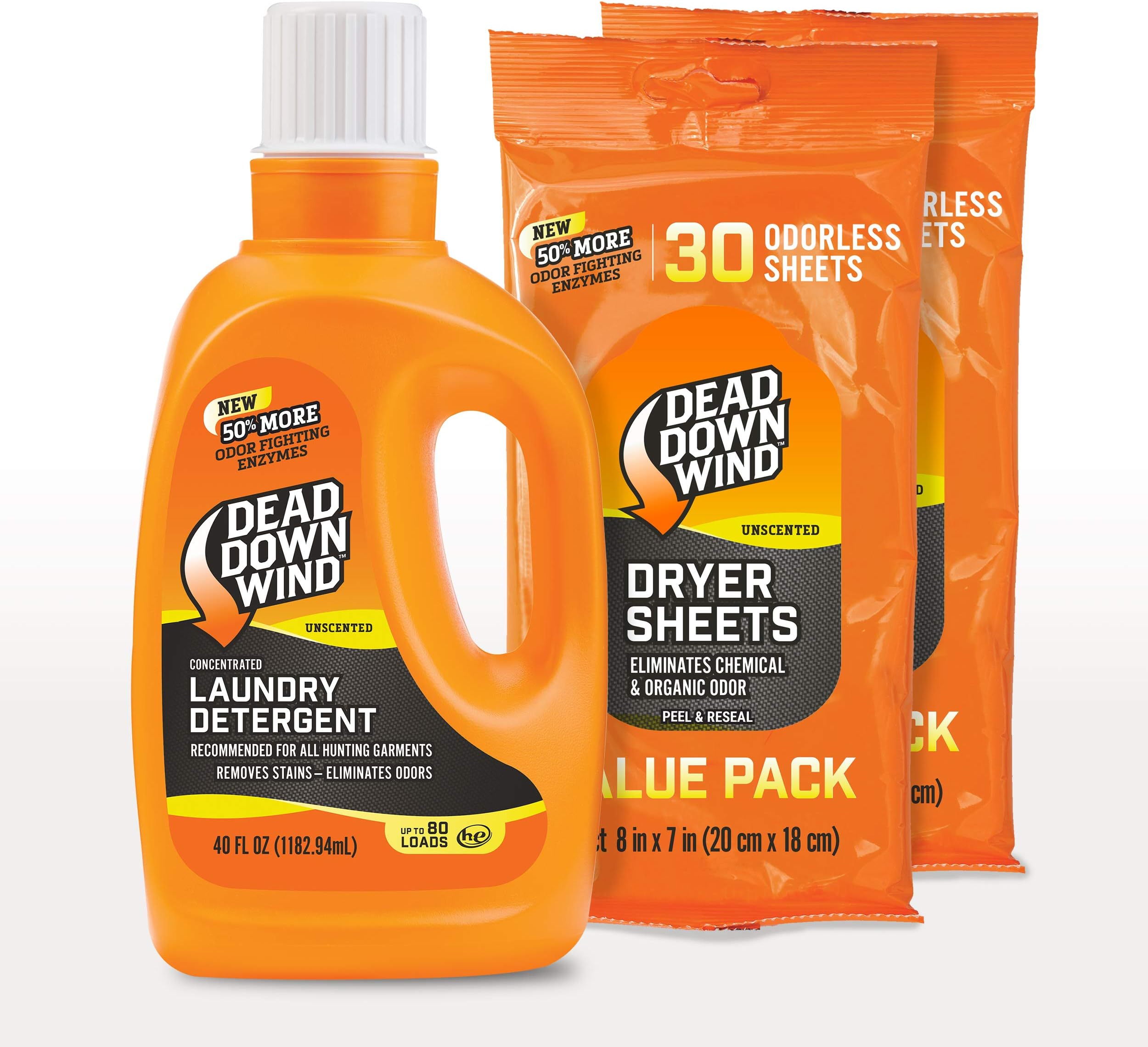 Amazon.com: DEAD DOWN WIND Unscented Laundry Detergent Combo (2-40oz ...
