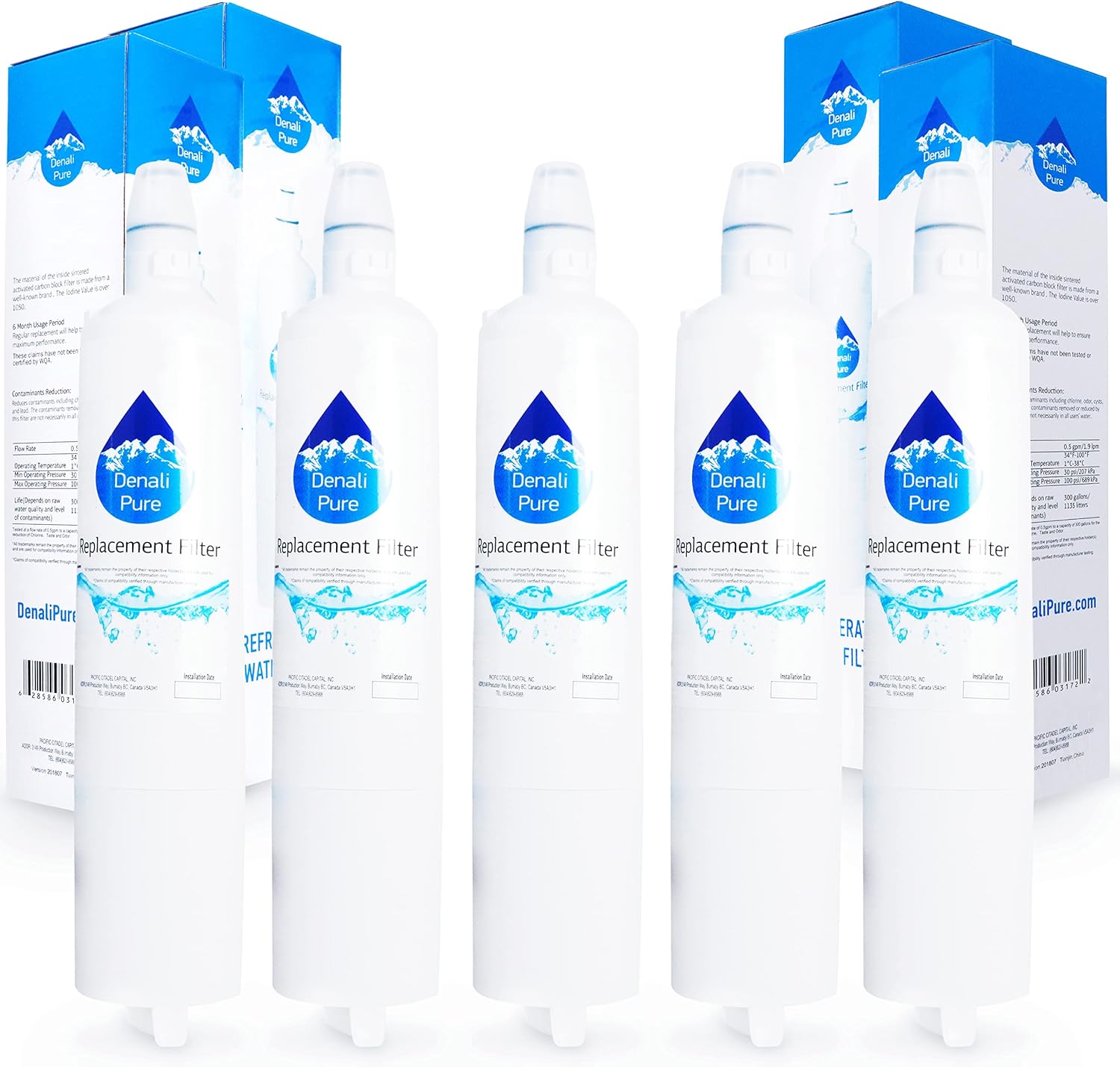 Amazon.com: 5-Pack Replacement for LG LRSC26922TT Refrigerator Water ...