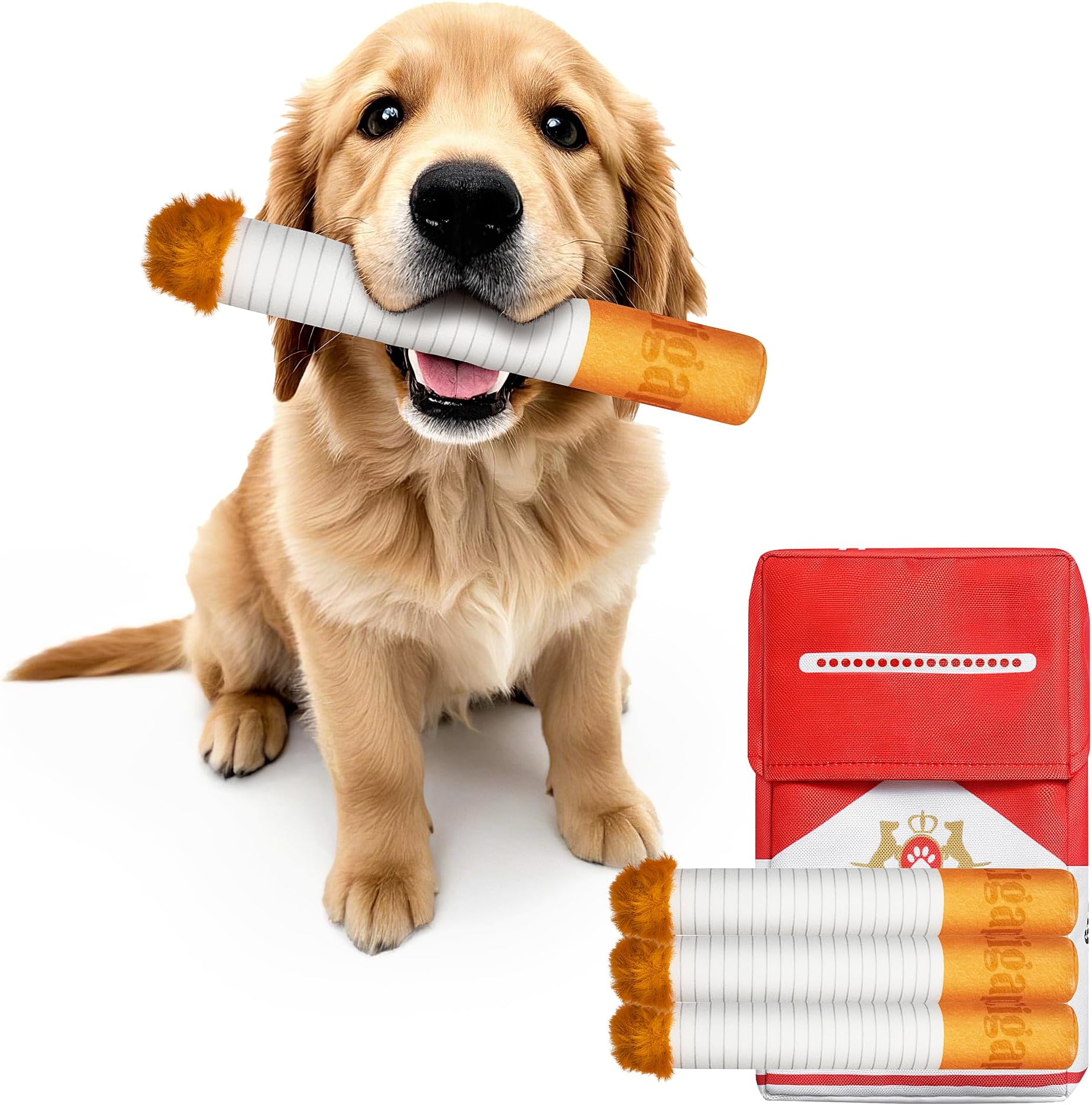 Pet Supplies : Funny Interactive Dog Toys, 3 Packs Wiggle Puff Stick ...