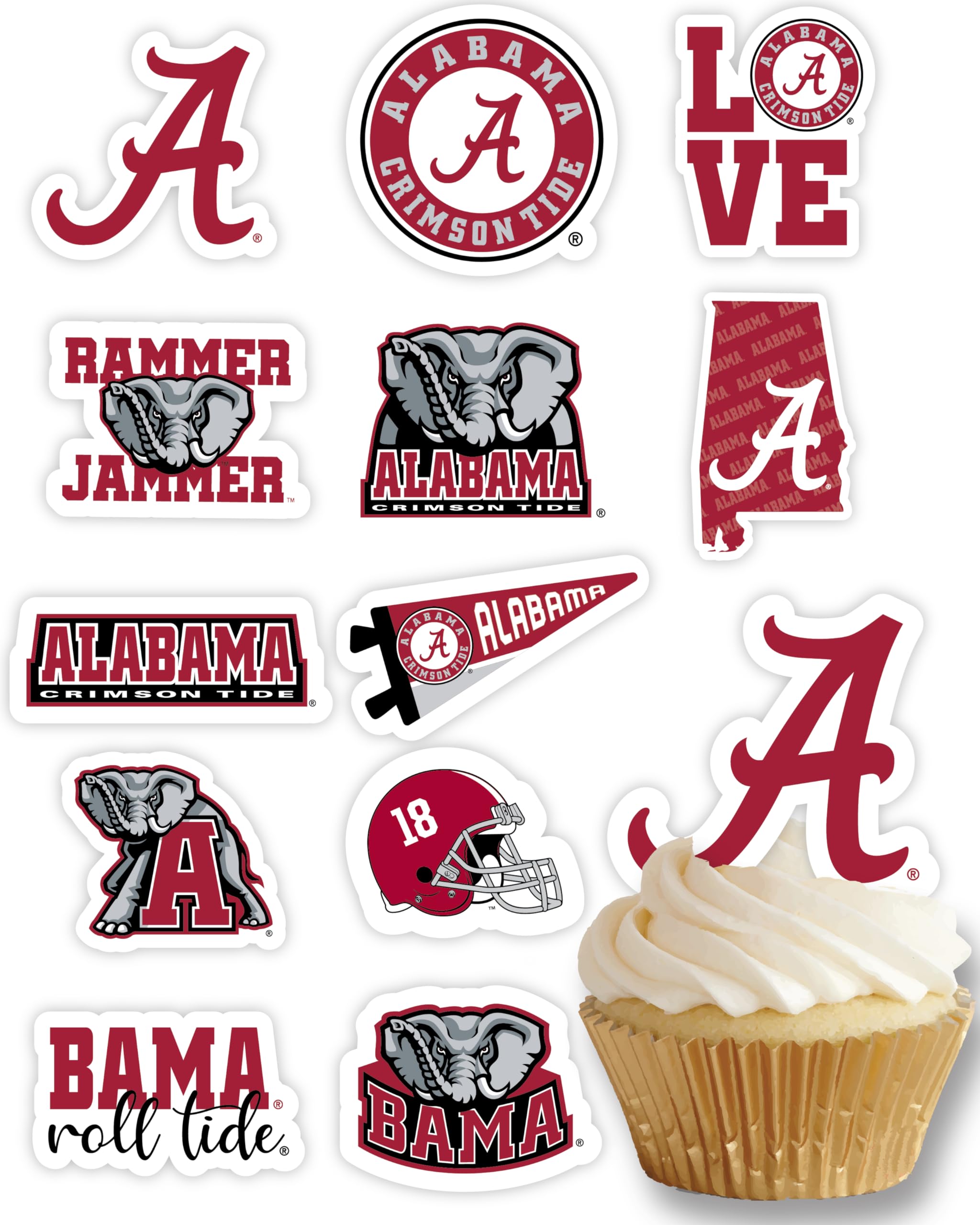 Alabama Football Cupcakes