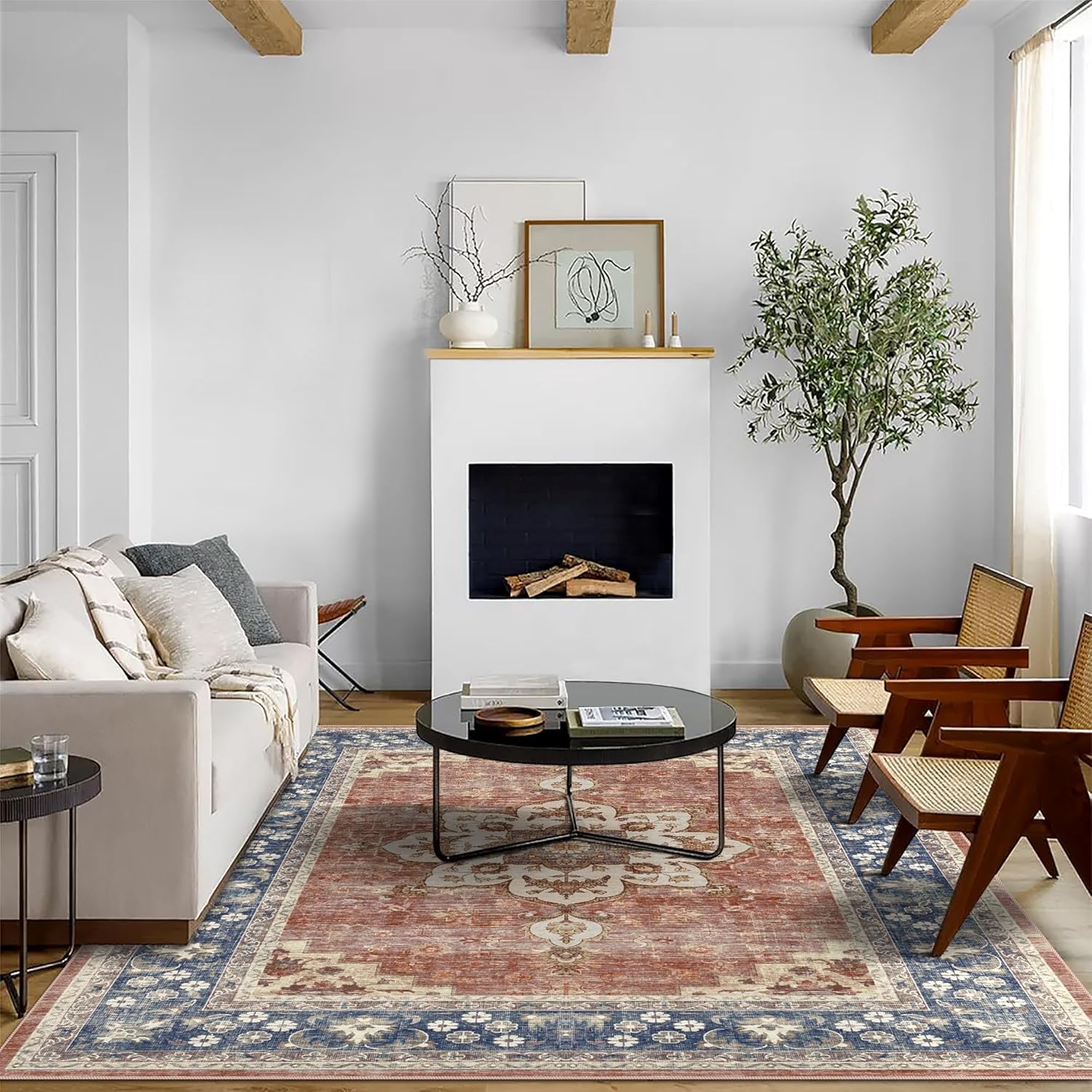 Amazon.com: Poeti Washable Rug, Ultra Thin 6x9 Area Rugs - Non Slip ...