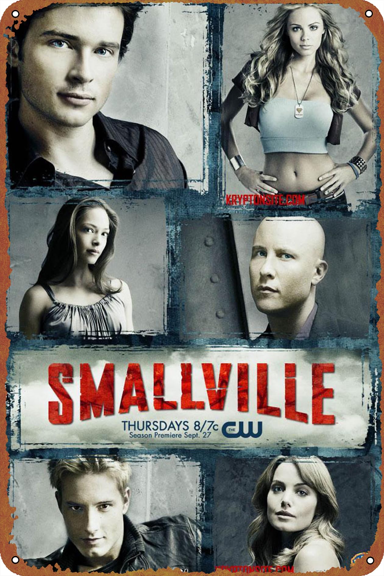 Amazon.com : Smallville Poster Sign Metal Tin Sign Wall Art Decor ...