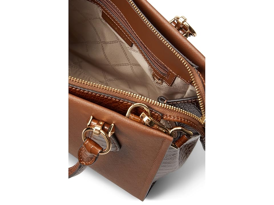 Michael Michael Kors Marilyn Medium Satchel (Chestnut) Handbags ...