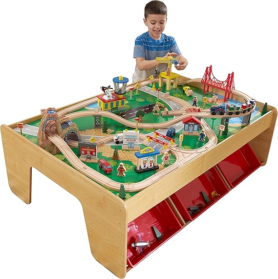 KidKraft 17850 Waterfall Mountain Train Set and Table : Amazon.ca: Toys ...