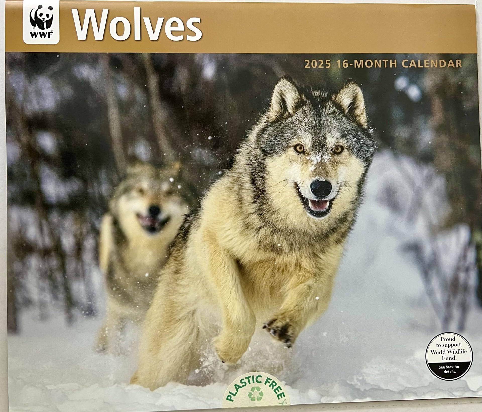 Amazon.com: 2025 WORLD WILDLIFE FUND Wolves Deluxe Wall Calendar ...