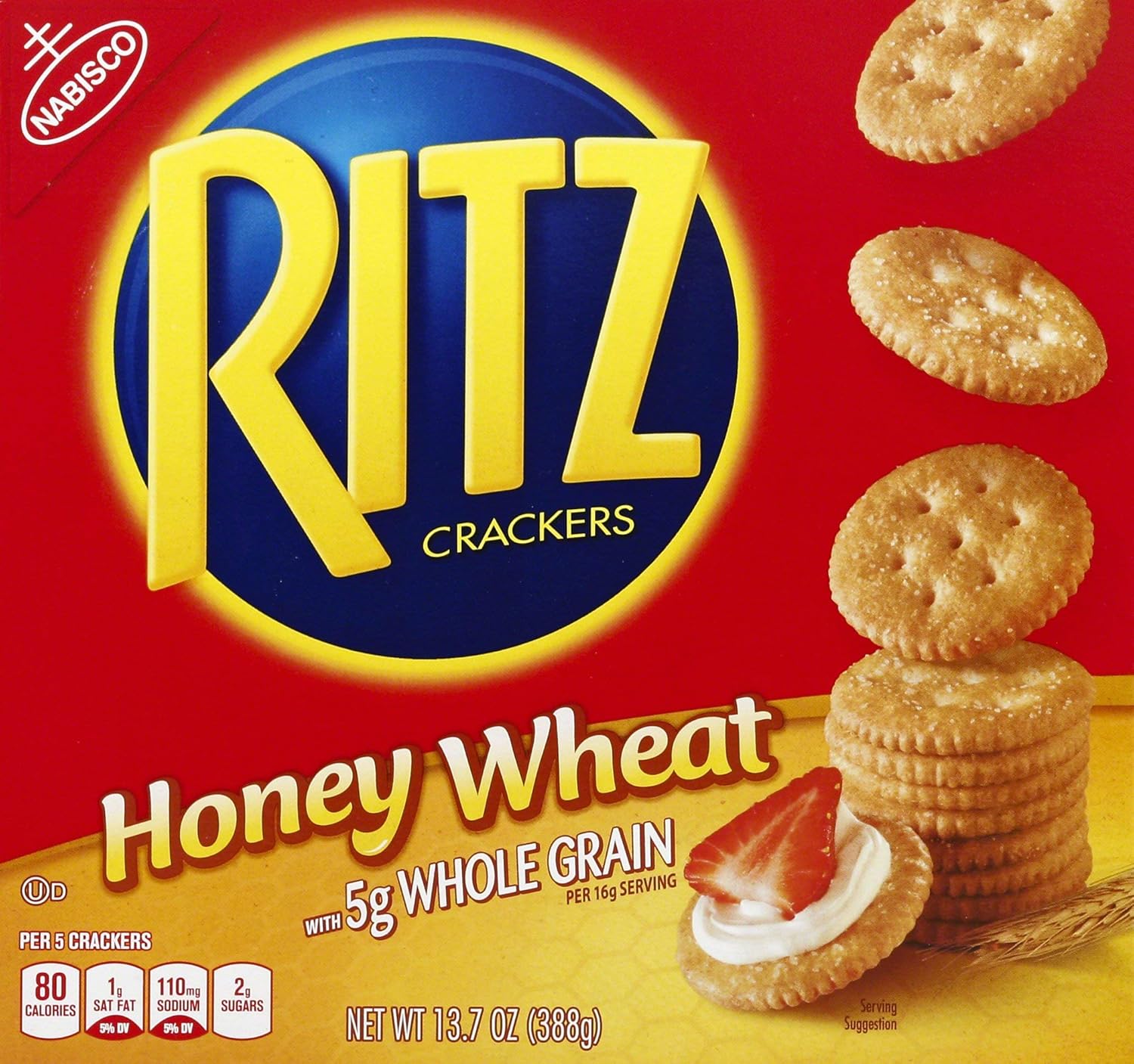 Amazon.com : Ritz Crackers, Honey Wheat, 13.7 Ounce. Bag, 1 Count ...