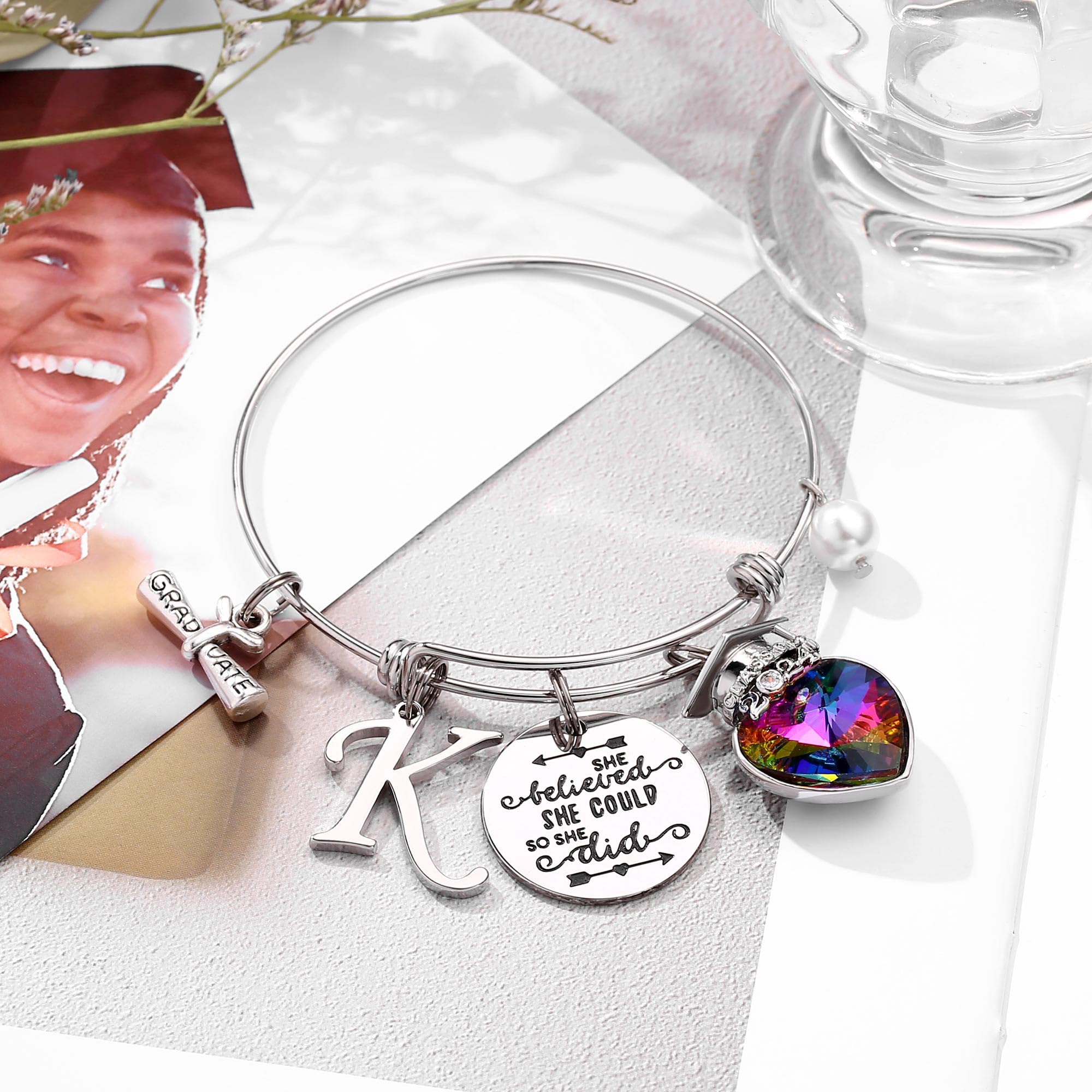 Snapklik.com : 2024 Graduation Gifts Charm Bracelets, Graduation ...
