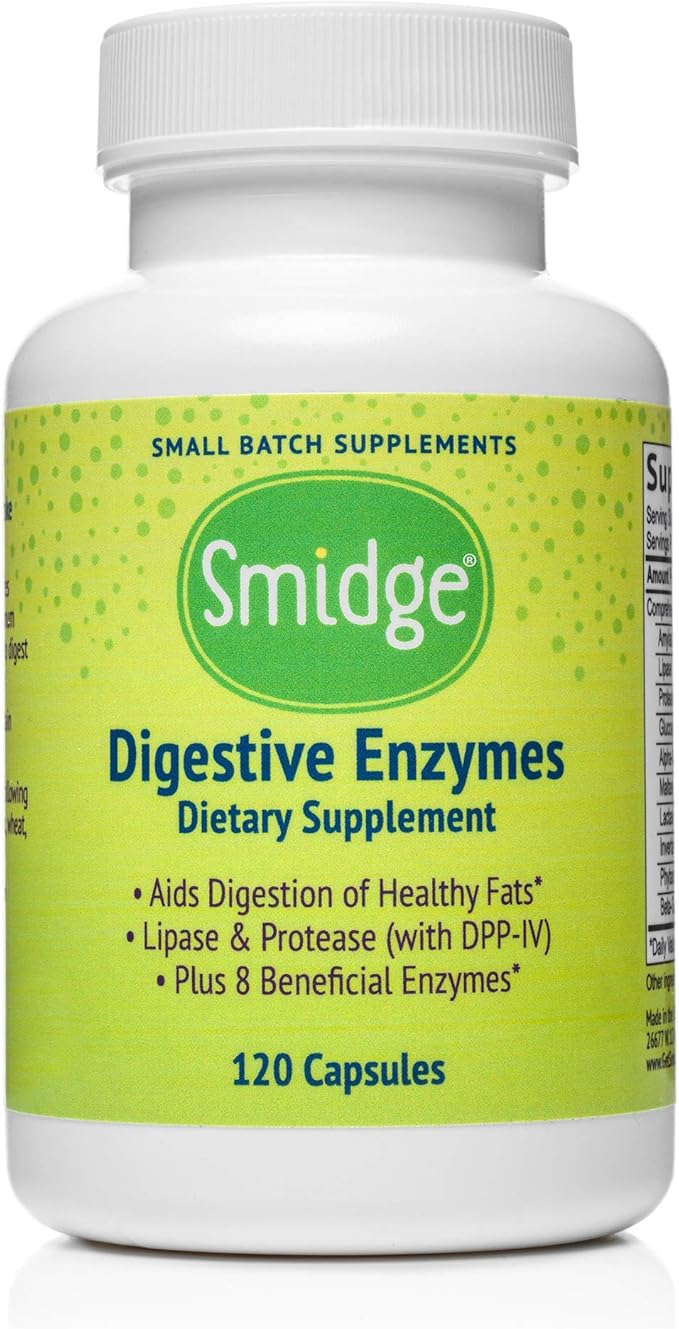 Amazon.com: Smidge® Digestive Enzymes – Comfy Digestion – Lipase ...