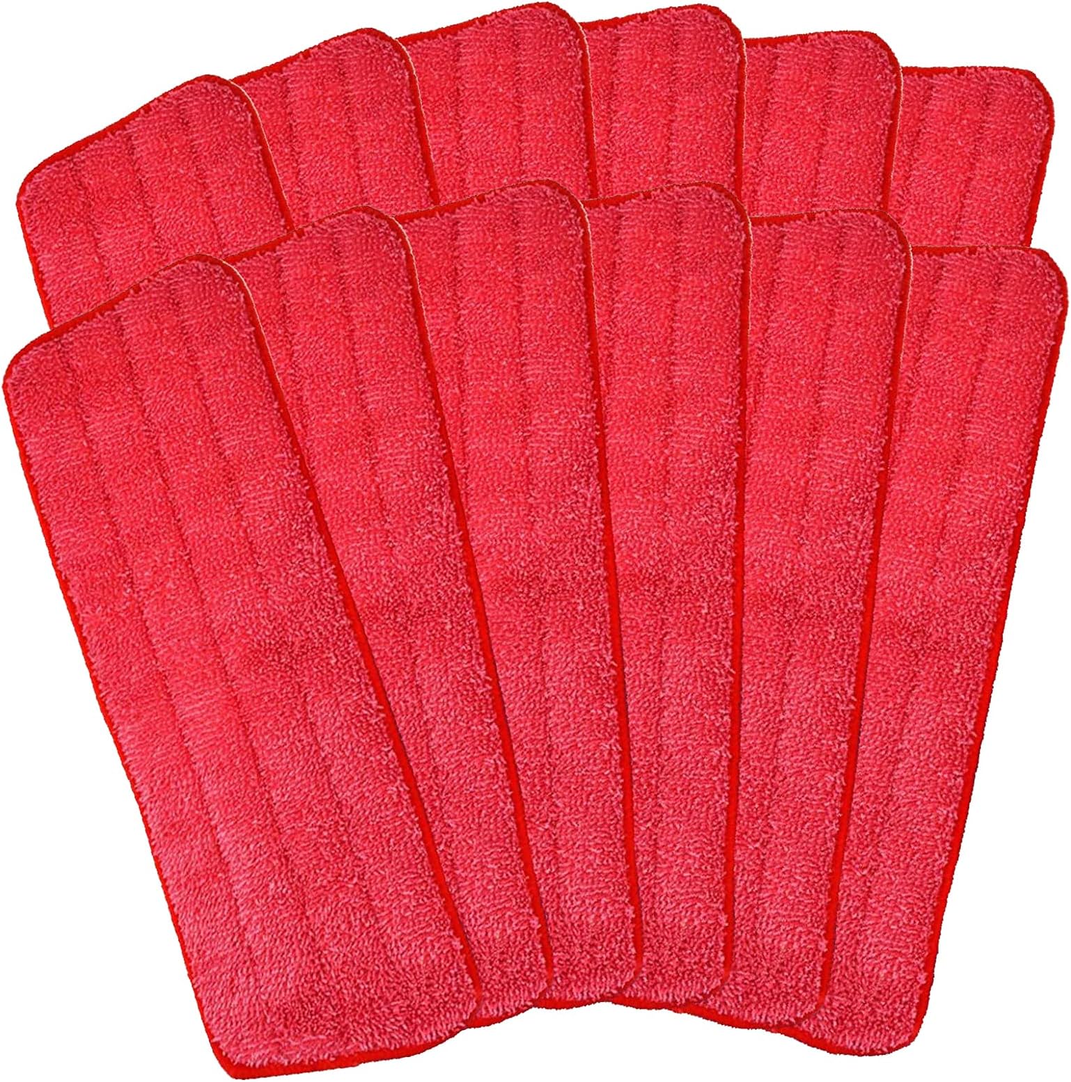 Amazon.com: Microfiber Mop Pads, 18x 6 Inch Reusable and Washable Spray ...