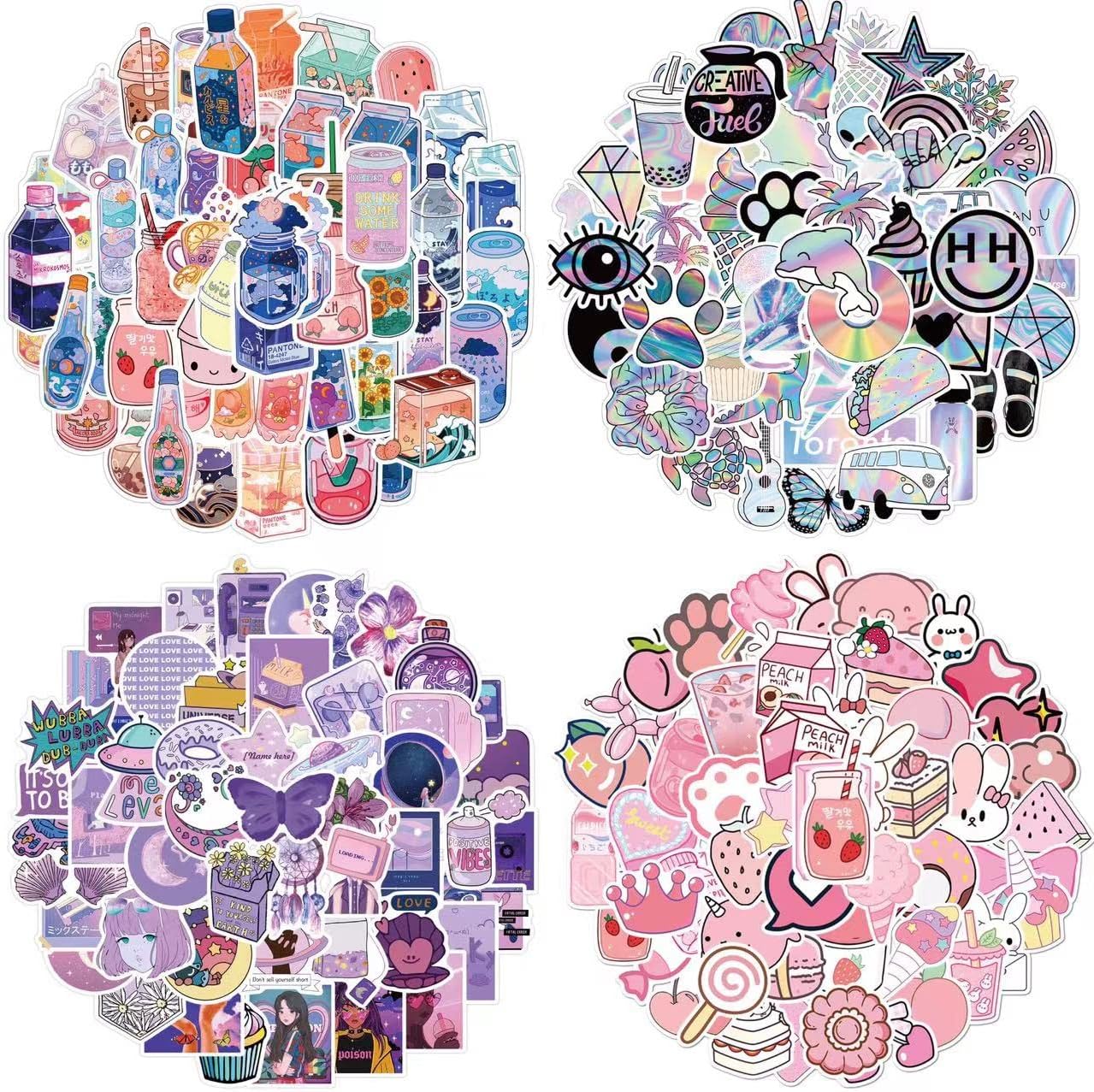 Amazon.com: Cute Stickers for Water Bottles 50PCS, Waterproof Vinyl ...