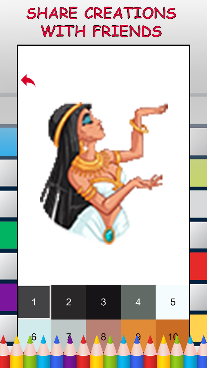 Cleopatra Color by Number - No Ads Pixel Art Game - Coloring Book Pages ...