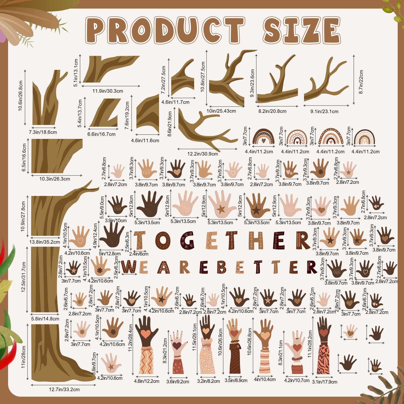 Snapklik.com : Pasimy Student Diversity Bulletin Board Sets Boho ...