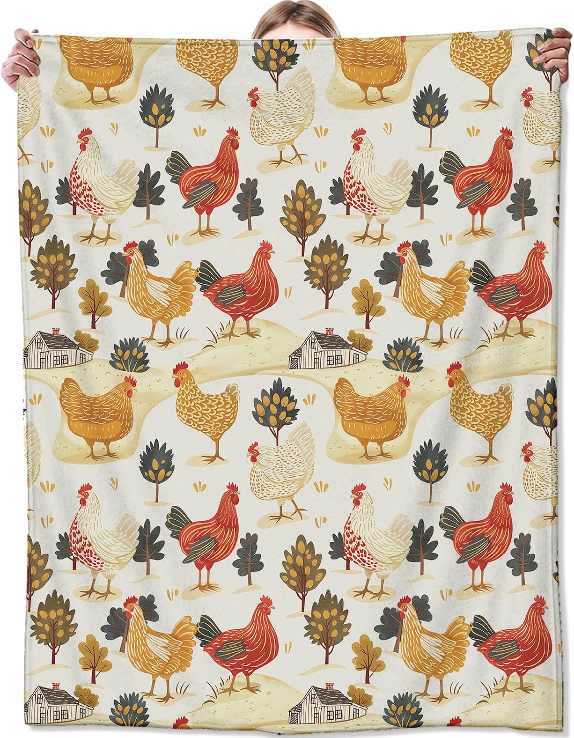 Amazon.com: Chicken Blanket Gifts for Adult Kids, Chicken Decor Gifts ...