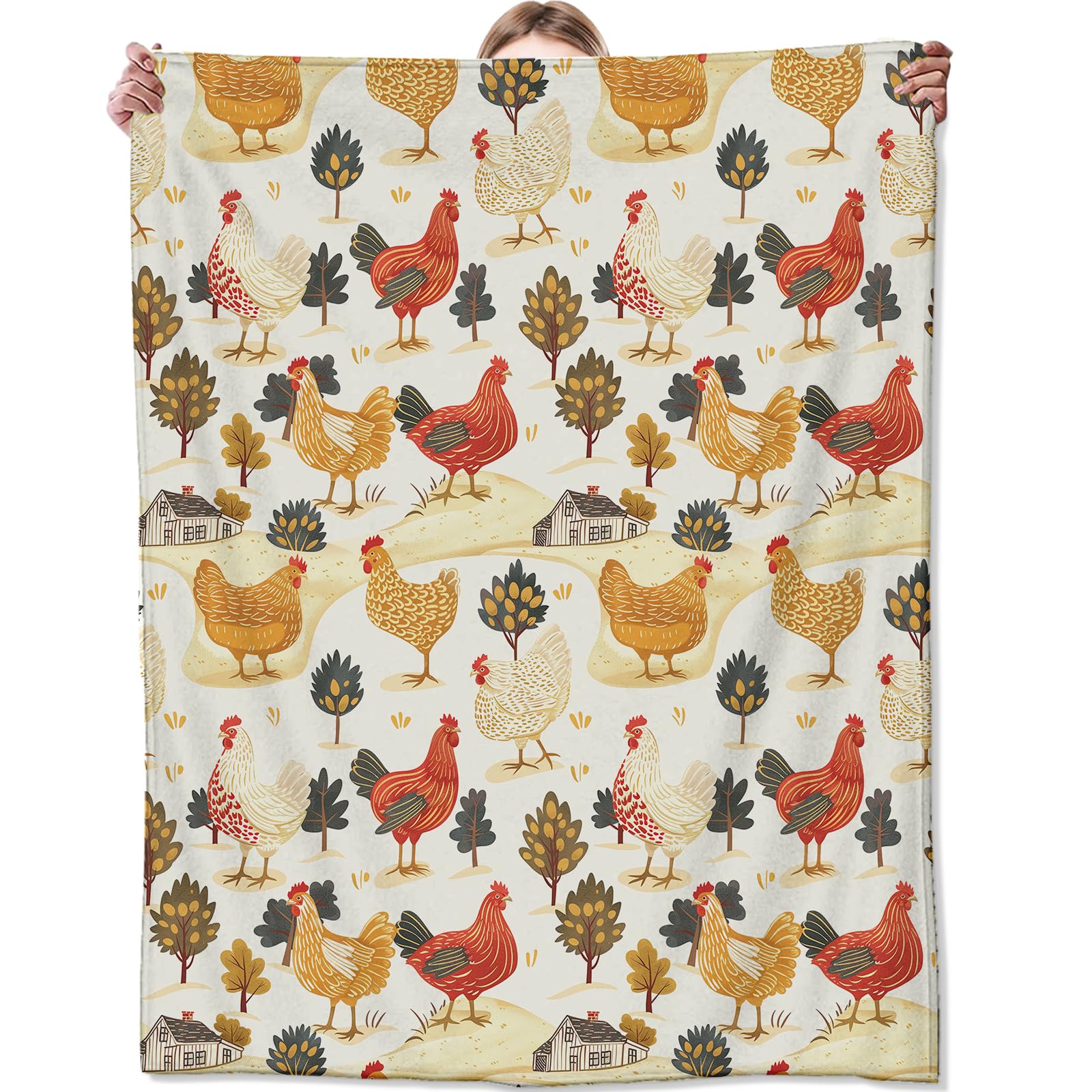 Amazon.com: Chicken Blanket Gifts for Adult Kids, Chicken Decor Gifts ...
