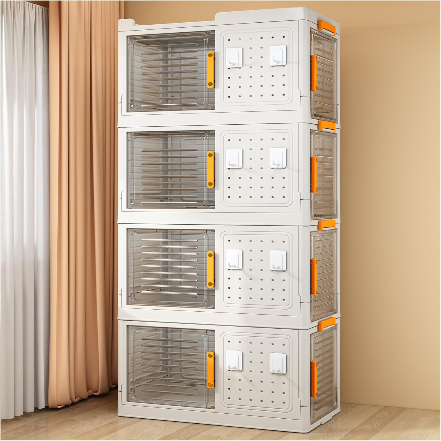 Amazon.com - Subsky 60QT Big Plastic Storage Bins-Collapsible Storage ...