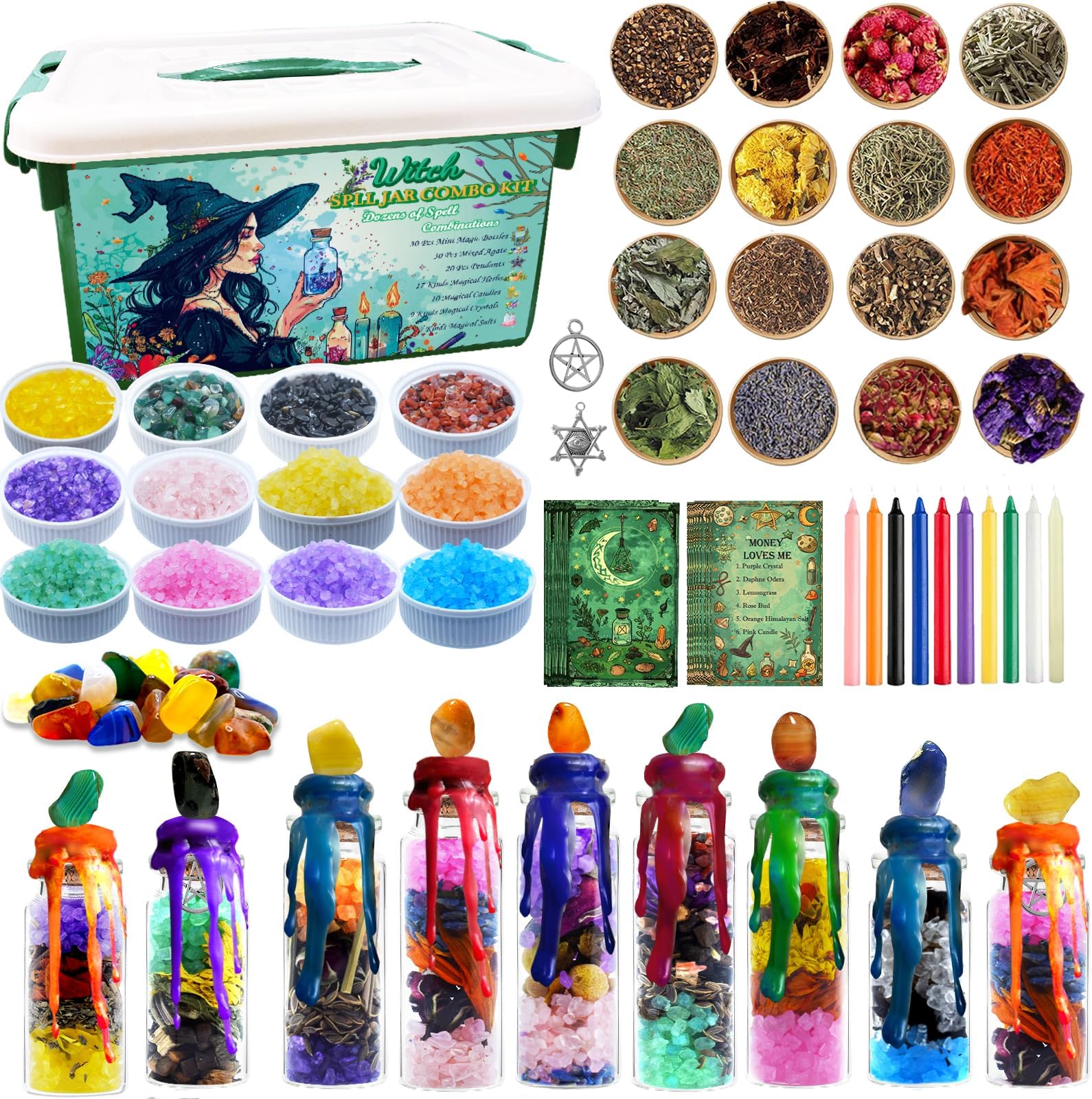 Amazon.com: SHYSHINY Huge Witchcraft Kit, 200Pack Witchcraft Supplies ...