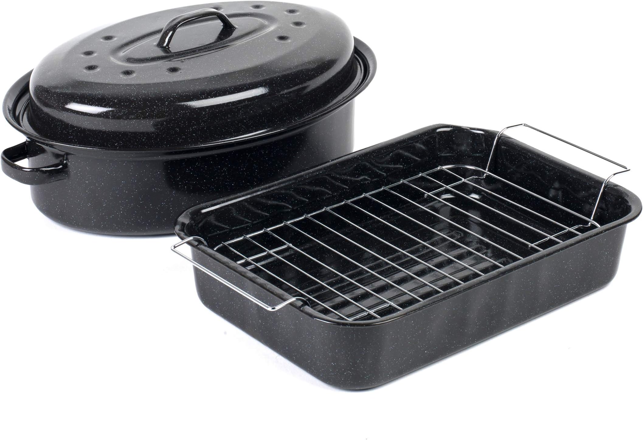 Russell Hobbs COMBO-1922 Vitreous Enamel Roaster with Rack & Self ...
