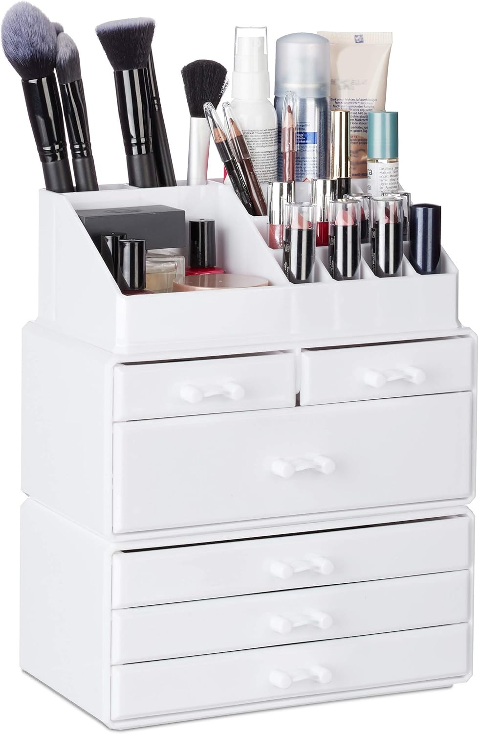 Amazon.com: Relaxdays Organiser with 6 Drawers, 22 Compartments for ...