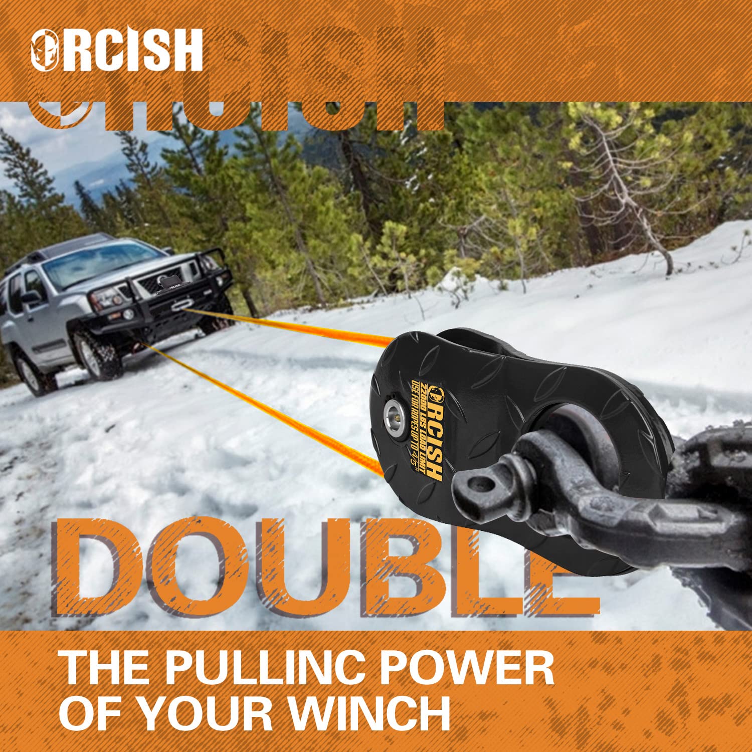 Snapklik.com : 10 Ton Snatch Block, 22,000 LBS Capacity Block And ...